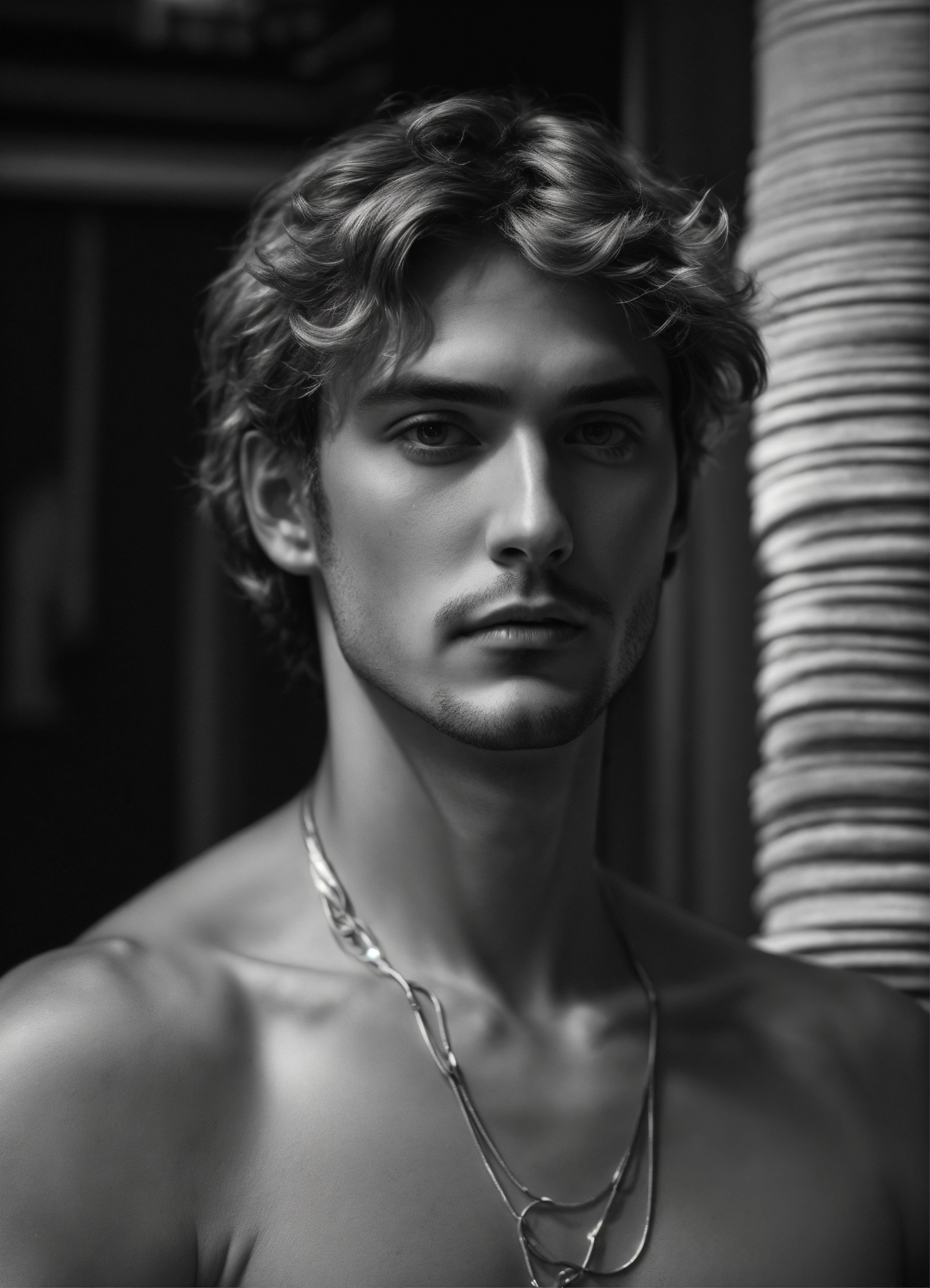 Lexica - Photo of an italian male model by david hockney and alphonse ...