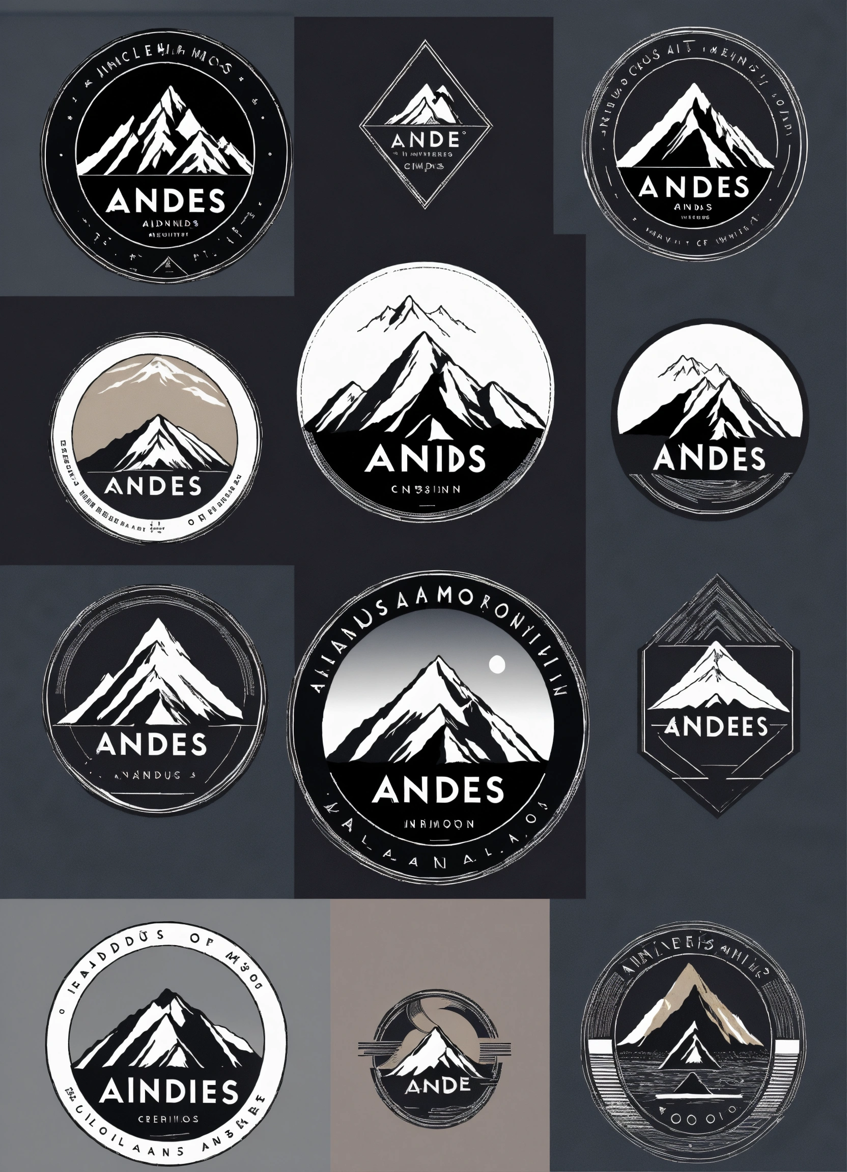 Lexica - I created t-shirts with the logo of a brand called "Andes Mons ...