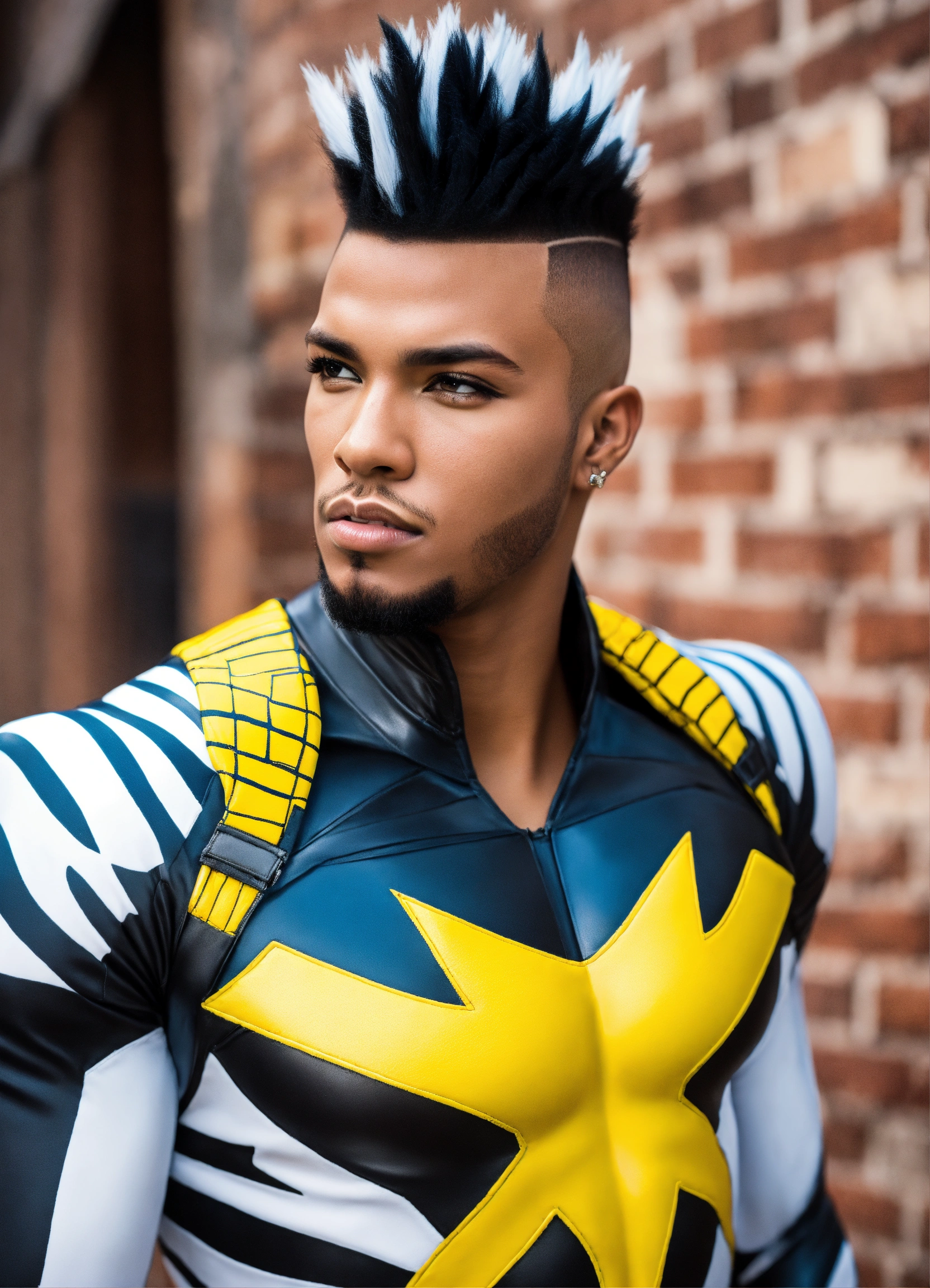 Lexica - Anime, cartoon, Stunningly gorgeous dominican model, mohawk ...