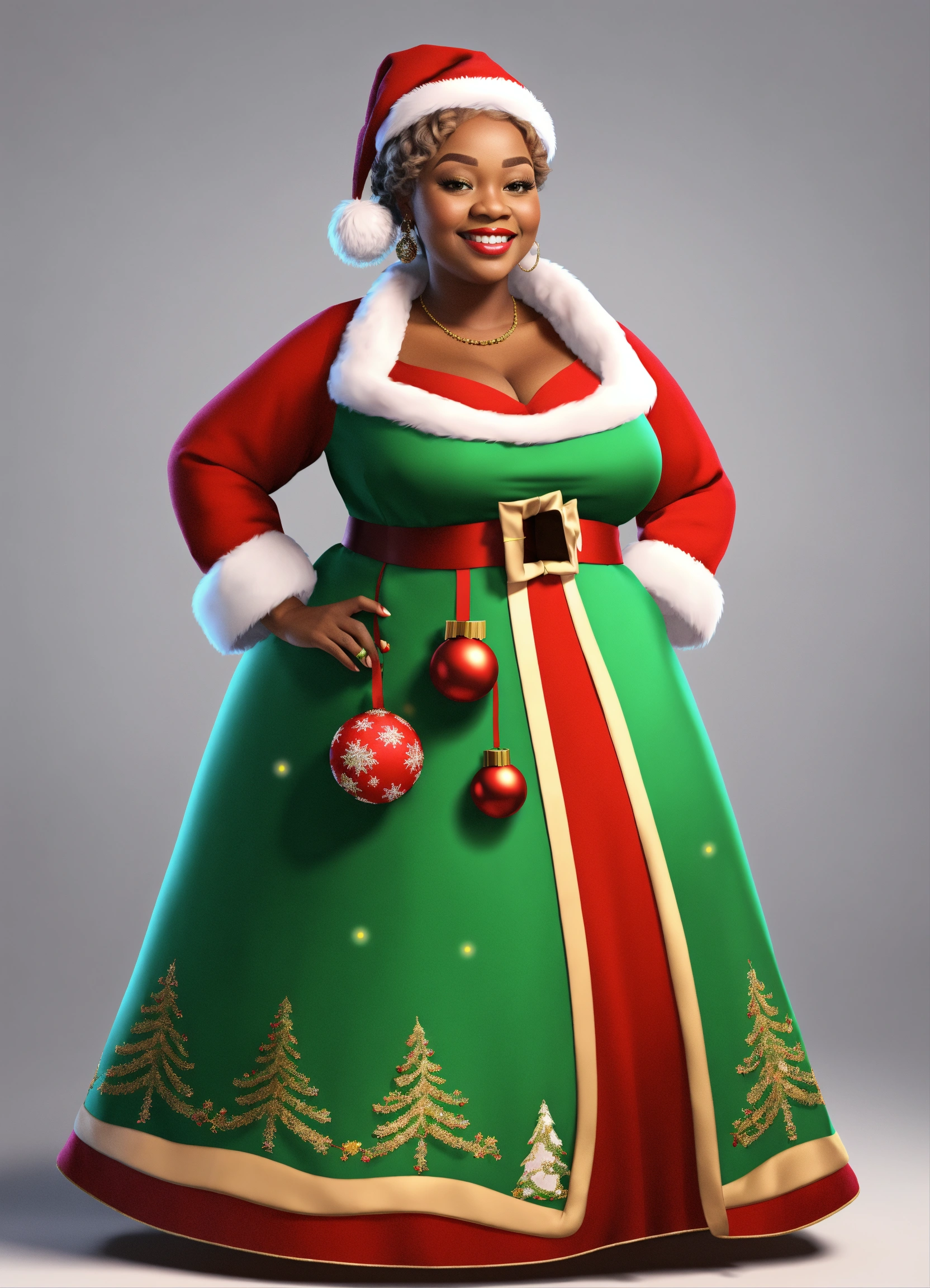 Lexica - Cartoon style, 3D cartoon, Full body, mrs clause, beautiful ...