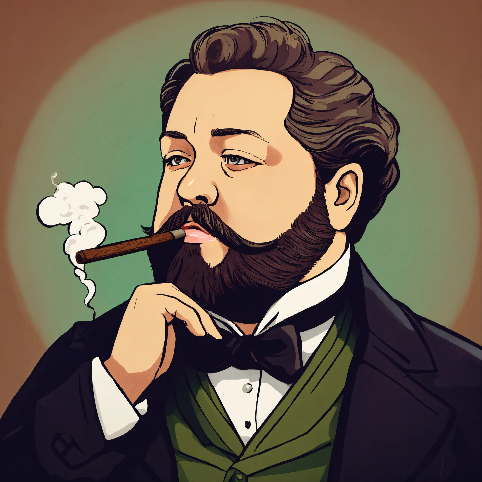 Lexica - Charles Spurgeon, cute cartoon style. He's depicted as one of ...