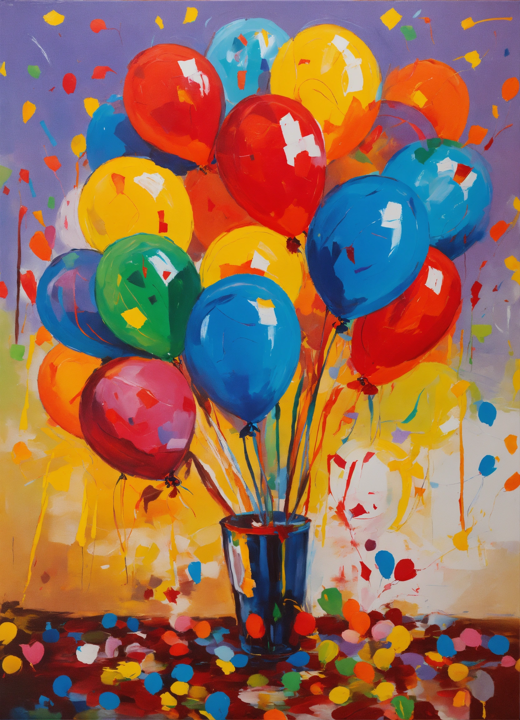 Lexica - Let's Celebrate a Neo-Expressionist Birthday A Burst of ...