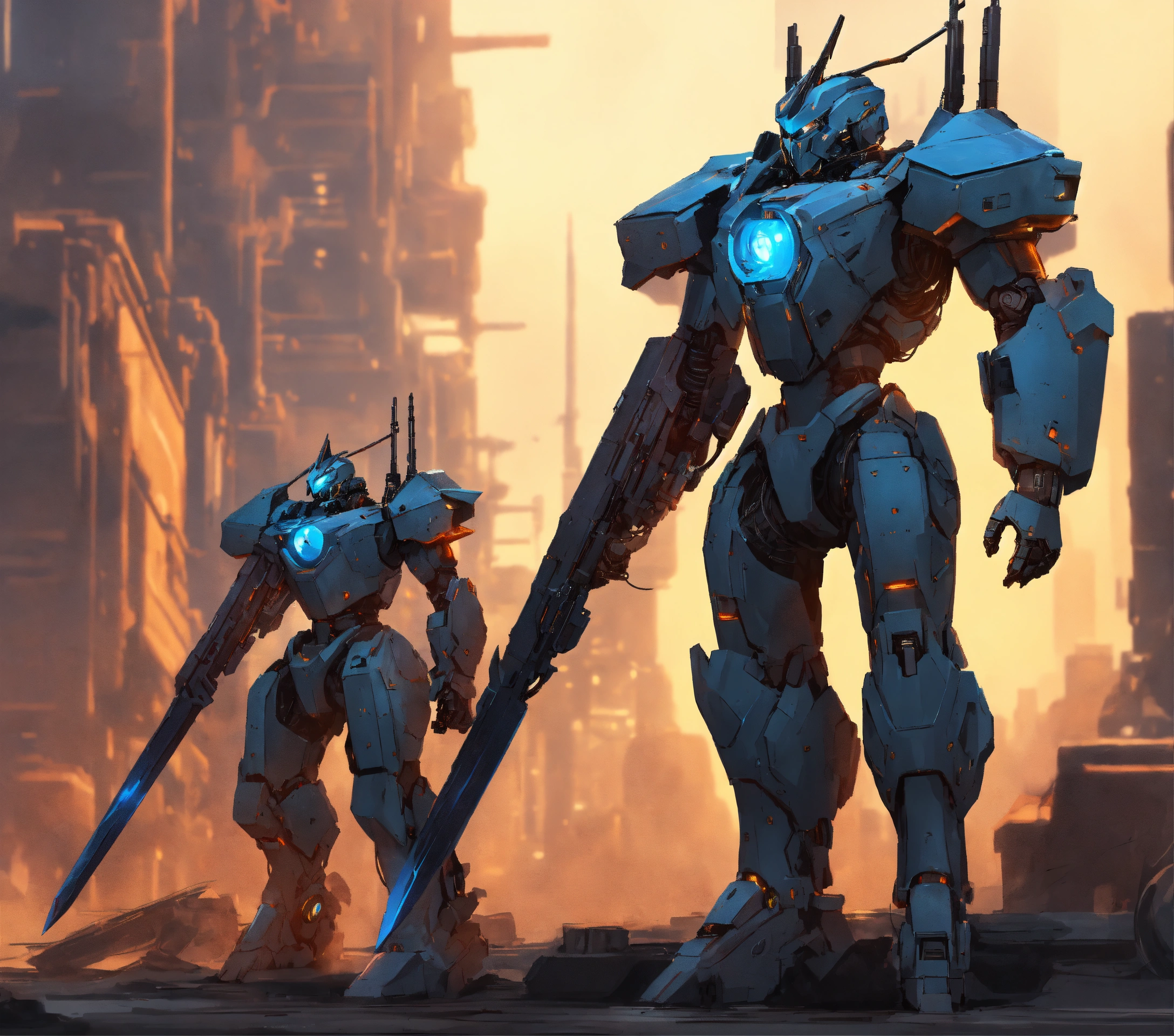 Lexica - An edgy style mecha with a wedge shaped head, high collar ...