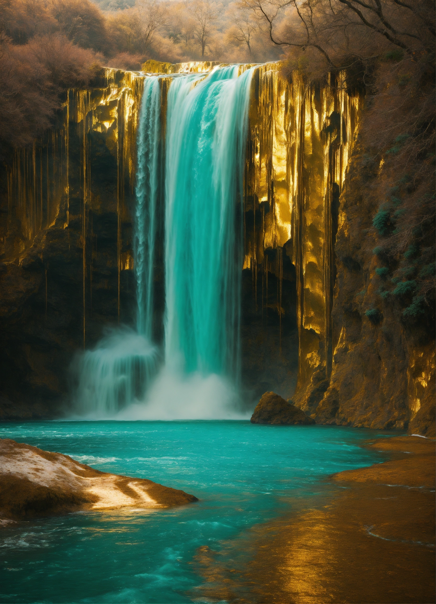 Lexica - Liquid, surreal, turquoise, metallic, gold, ocean, alien ...