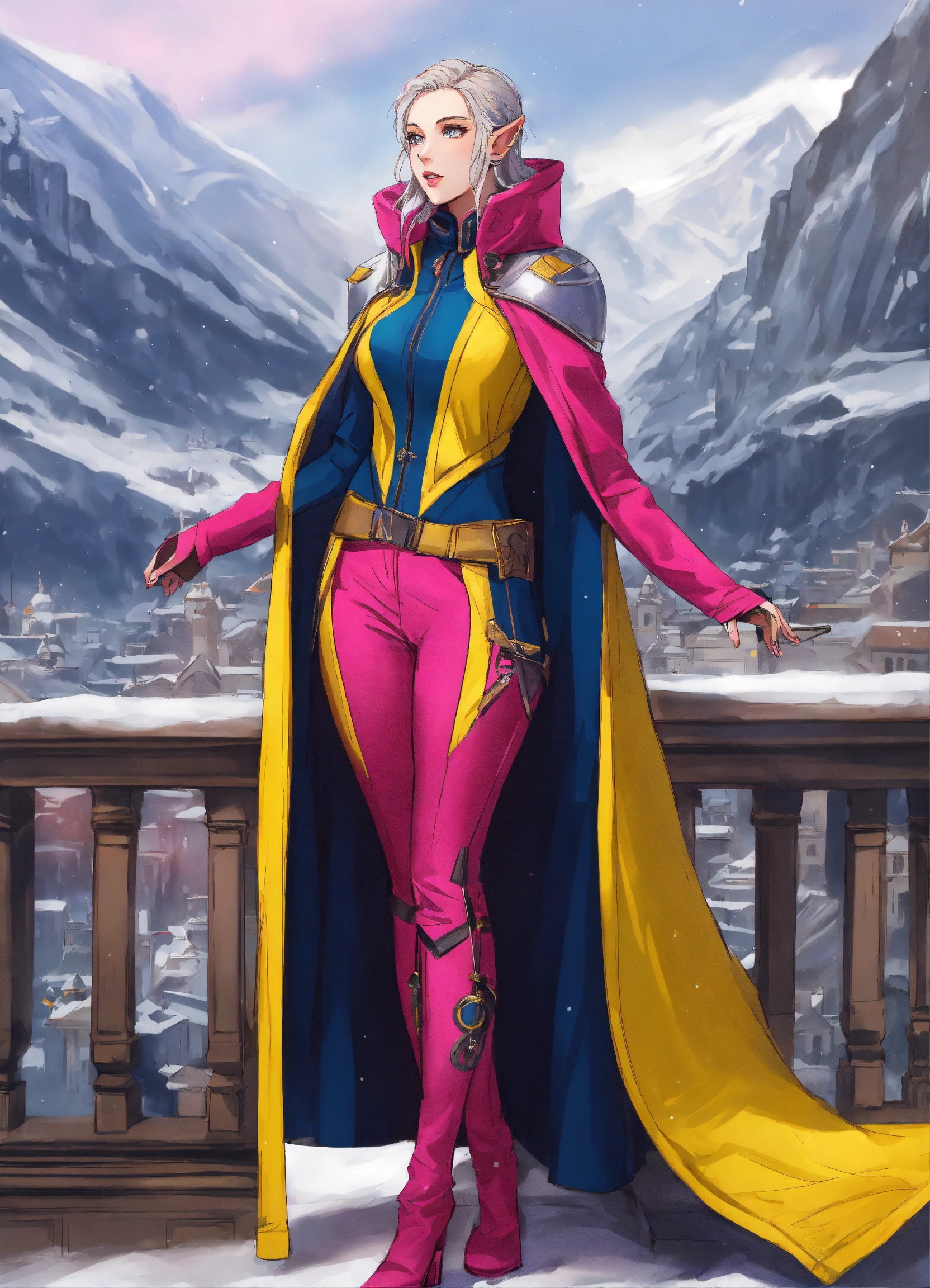 Lexica - Full body drawing of a sci fi high elf, royalty, futuristic ...