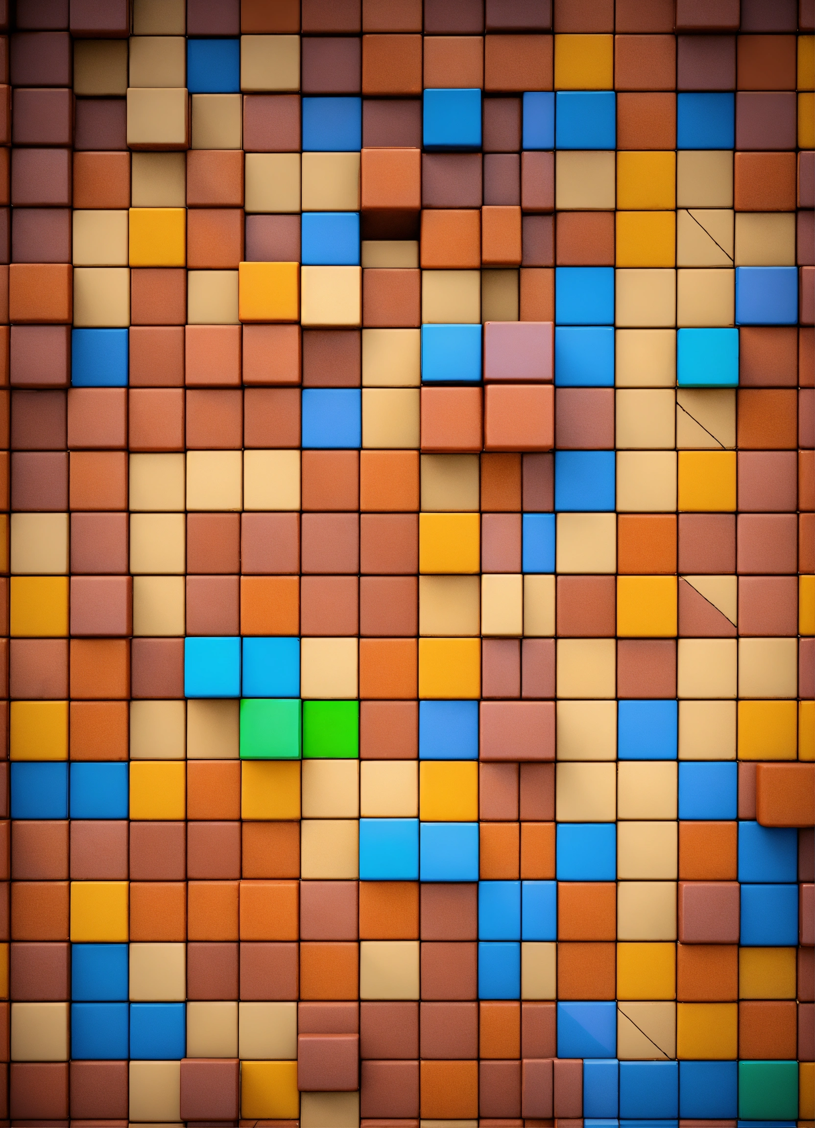 Lexica - Simple blocky pixel rubble from above