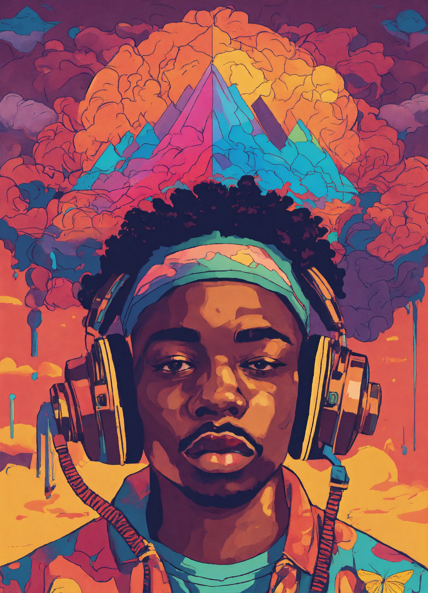 Lexica - Hip hop art style Mental health