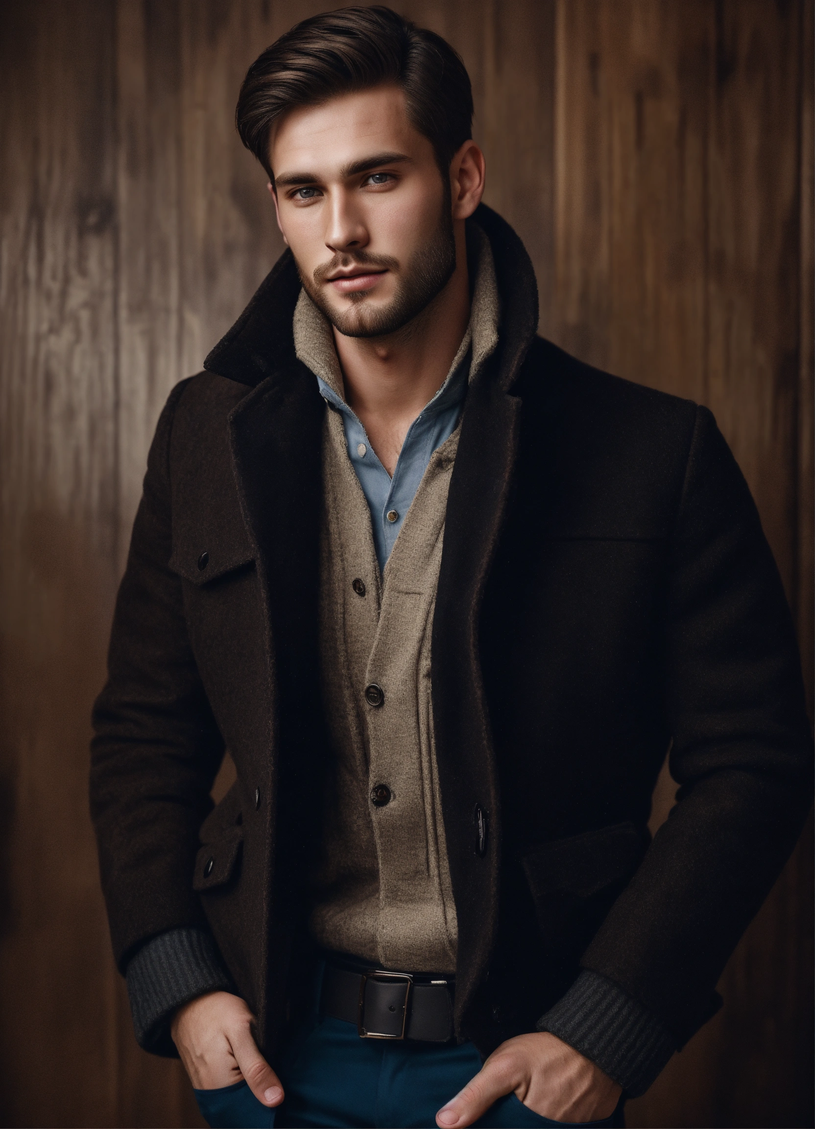 Lexica - Ultra-realistic handsome 30-year-old man with brown straight ...