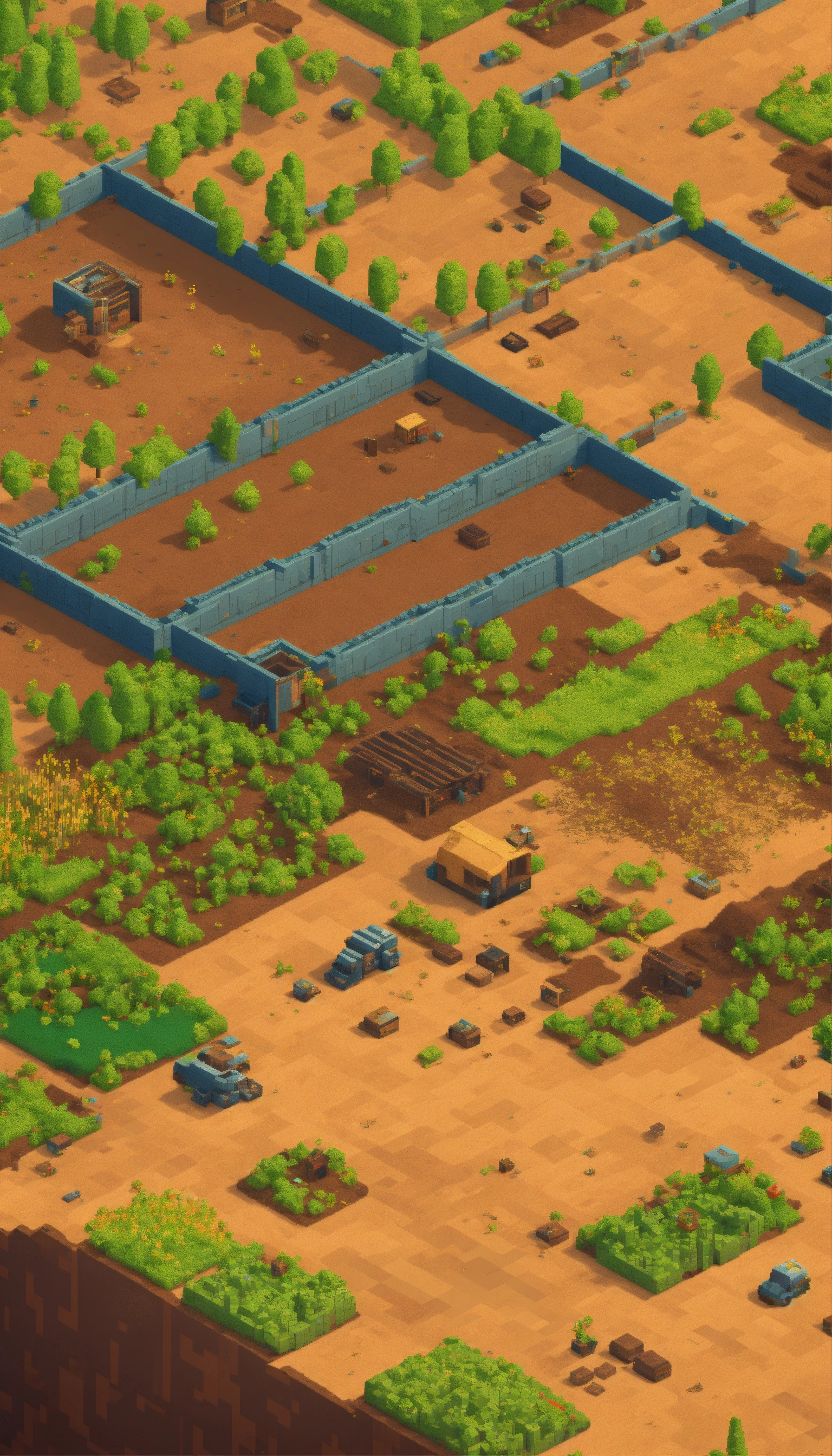 Lexica - Isometric top down close up zoomed in simple blocky pixel ...