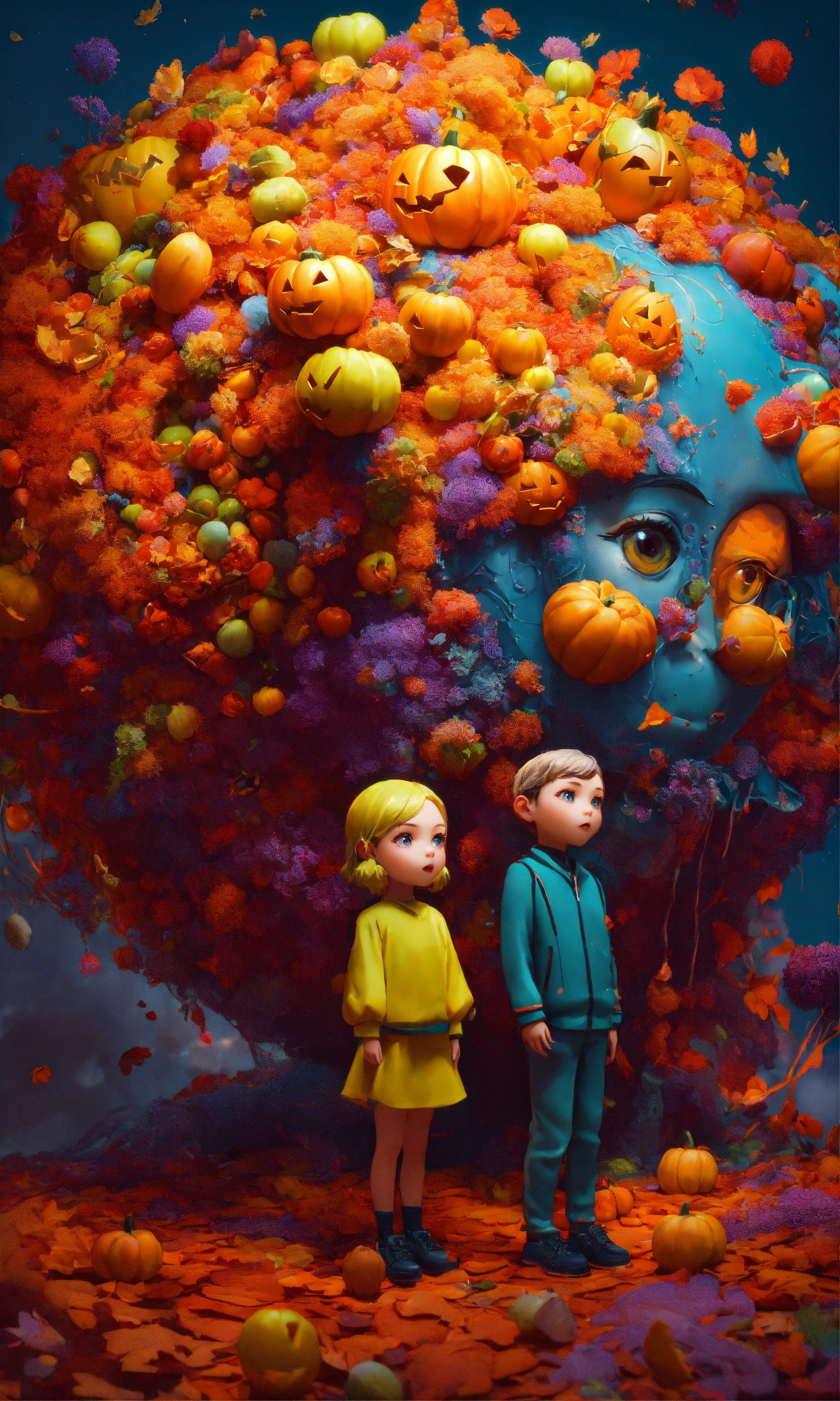 Lexica - Unsplash art, a quirky portrait of a cute girl and boy couples ...