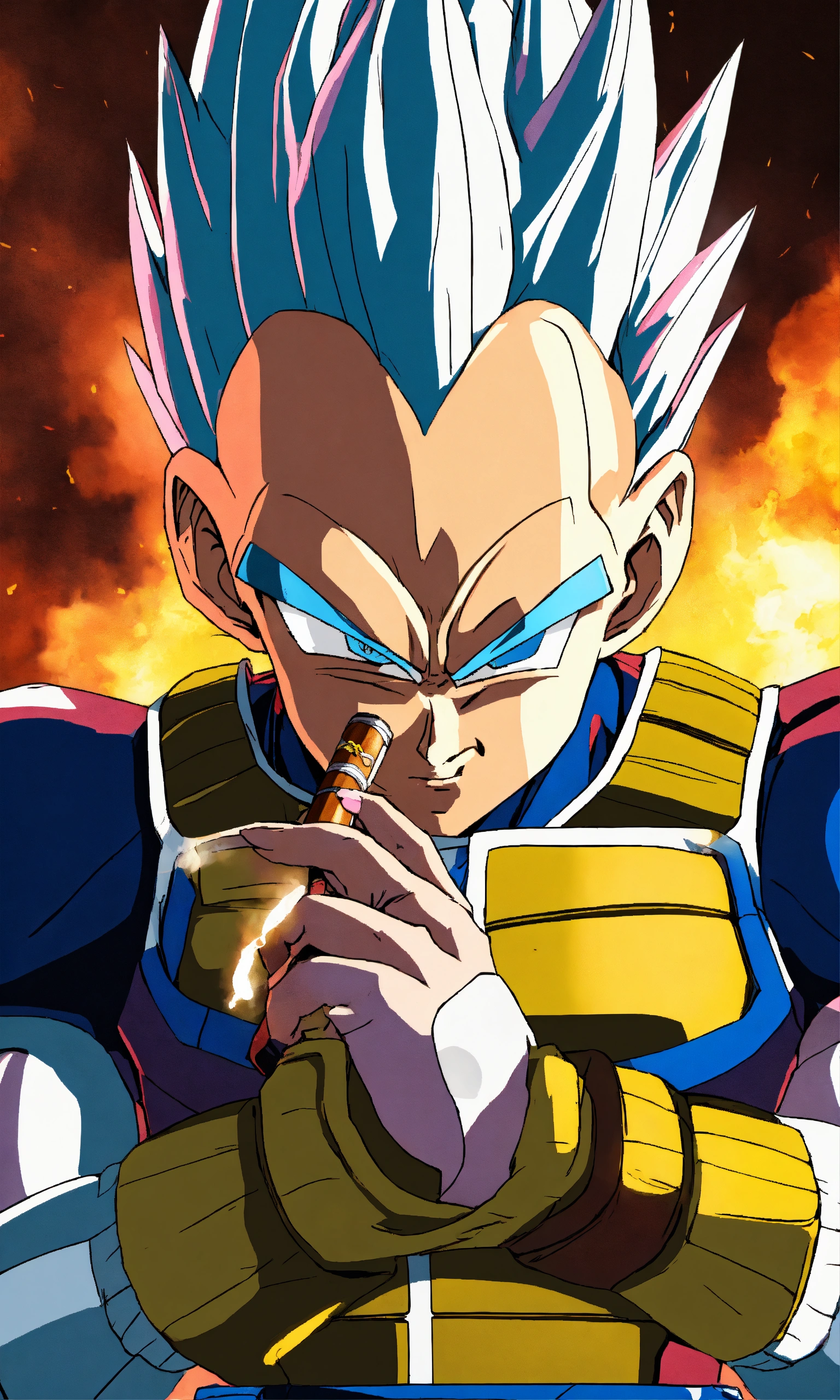 Lexica - Vegeta smoking a cigar