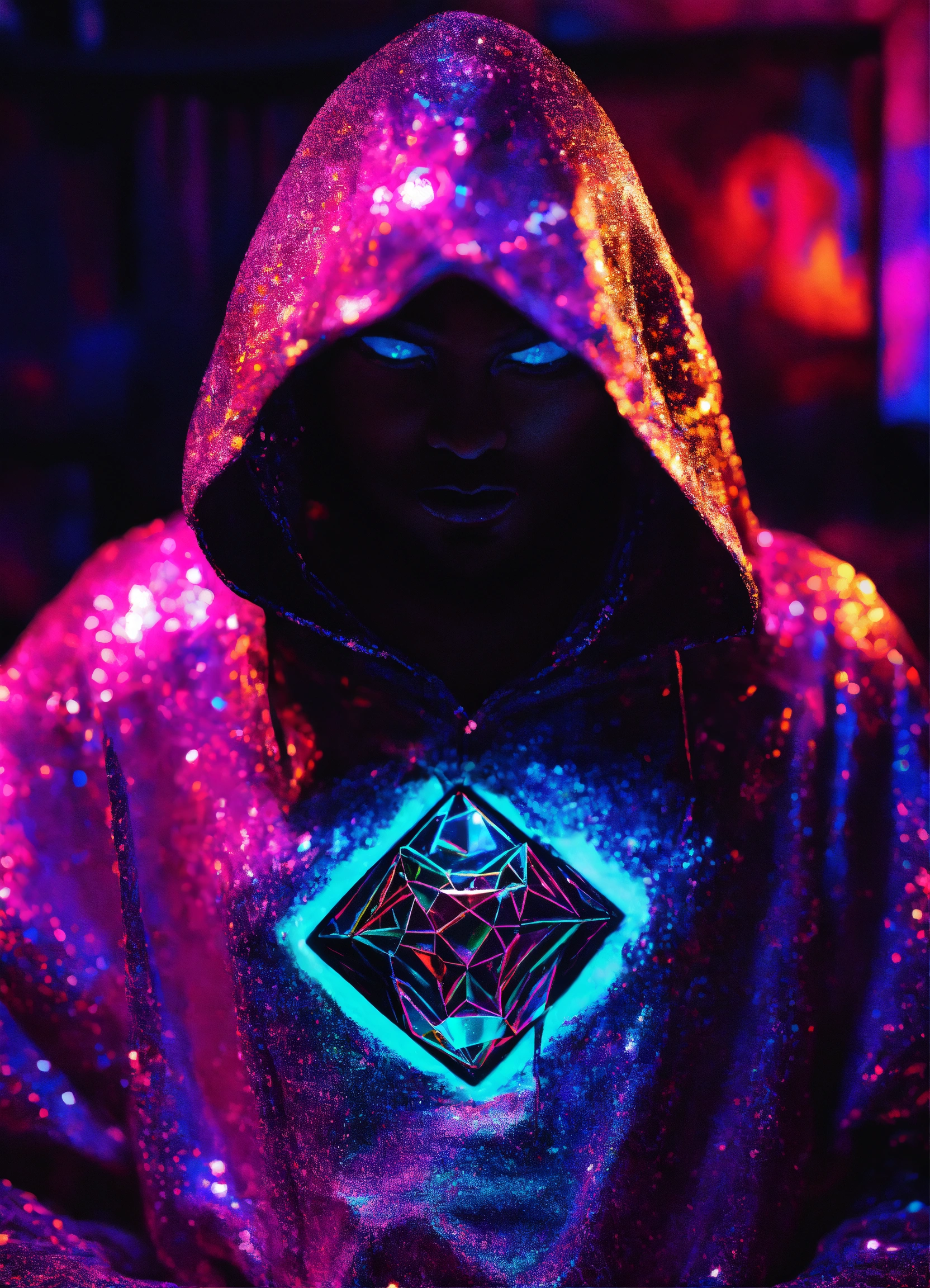 Lexica - Perfect focus Ghostface diamond neon black light DMT demon ...