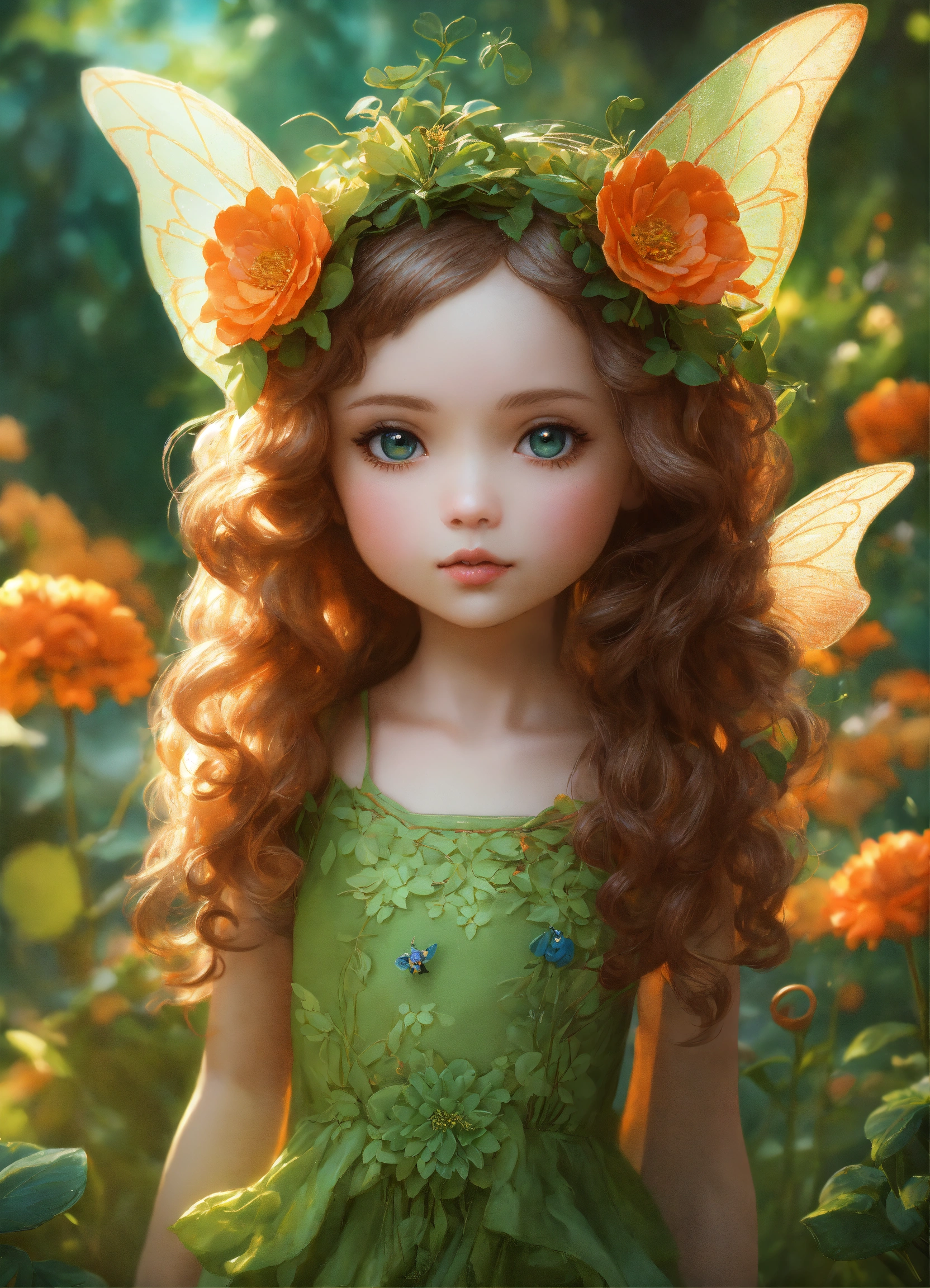 Lexica - Portrait and shot full body of a very cute glad fairy chibi ...