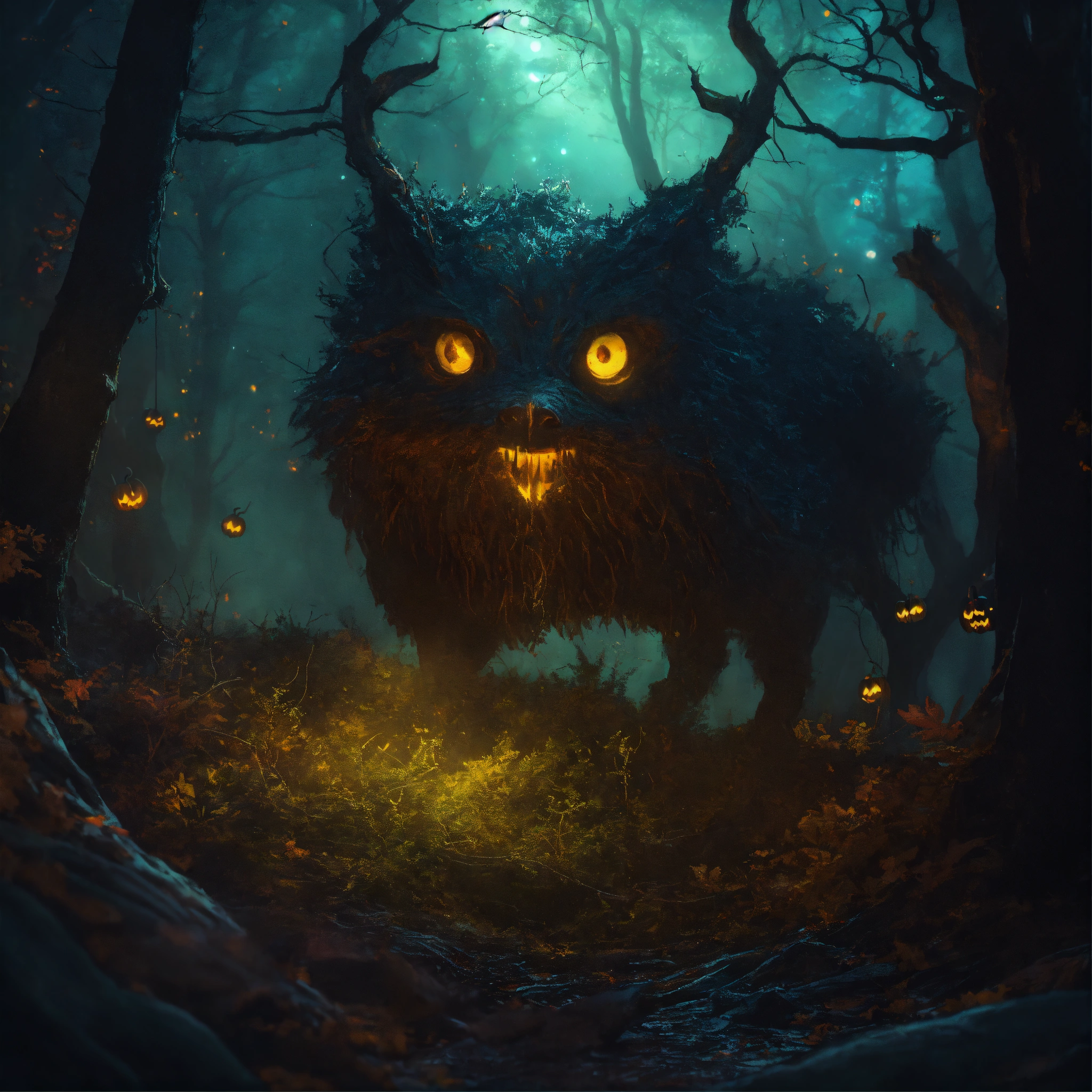 Lexica - A creature lurking, with eyes that gleamed, In the moonlit ...