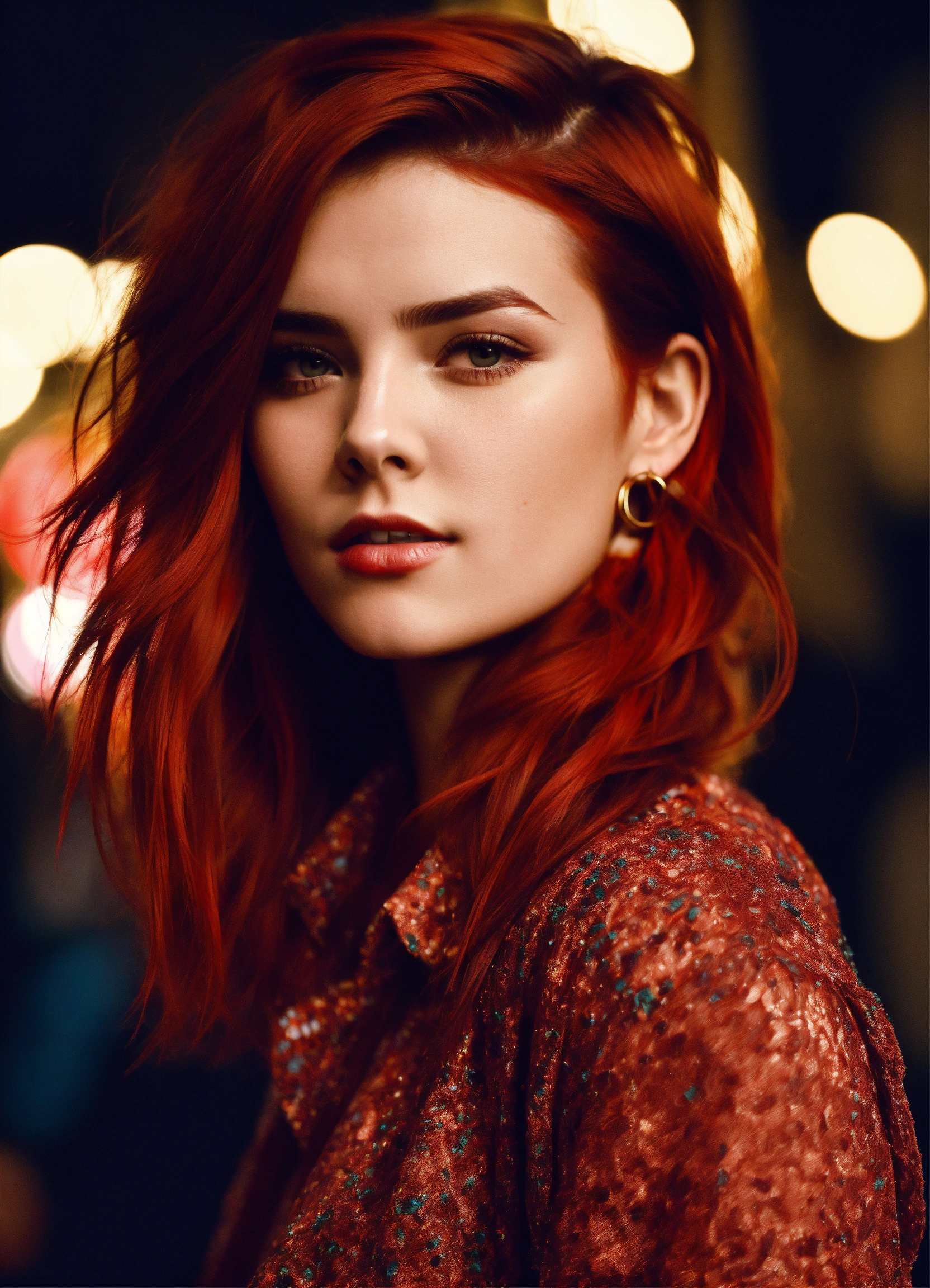 Lexica - Female Free-Spirited Actor - Hairstyle Shaved Undercut - Hair ...