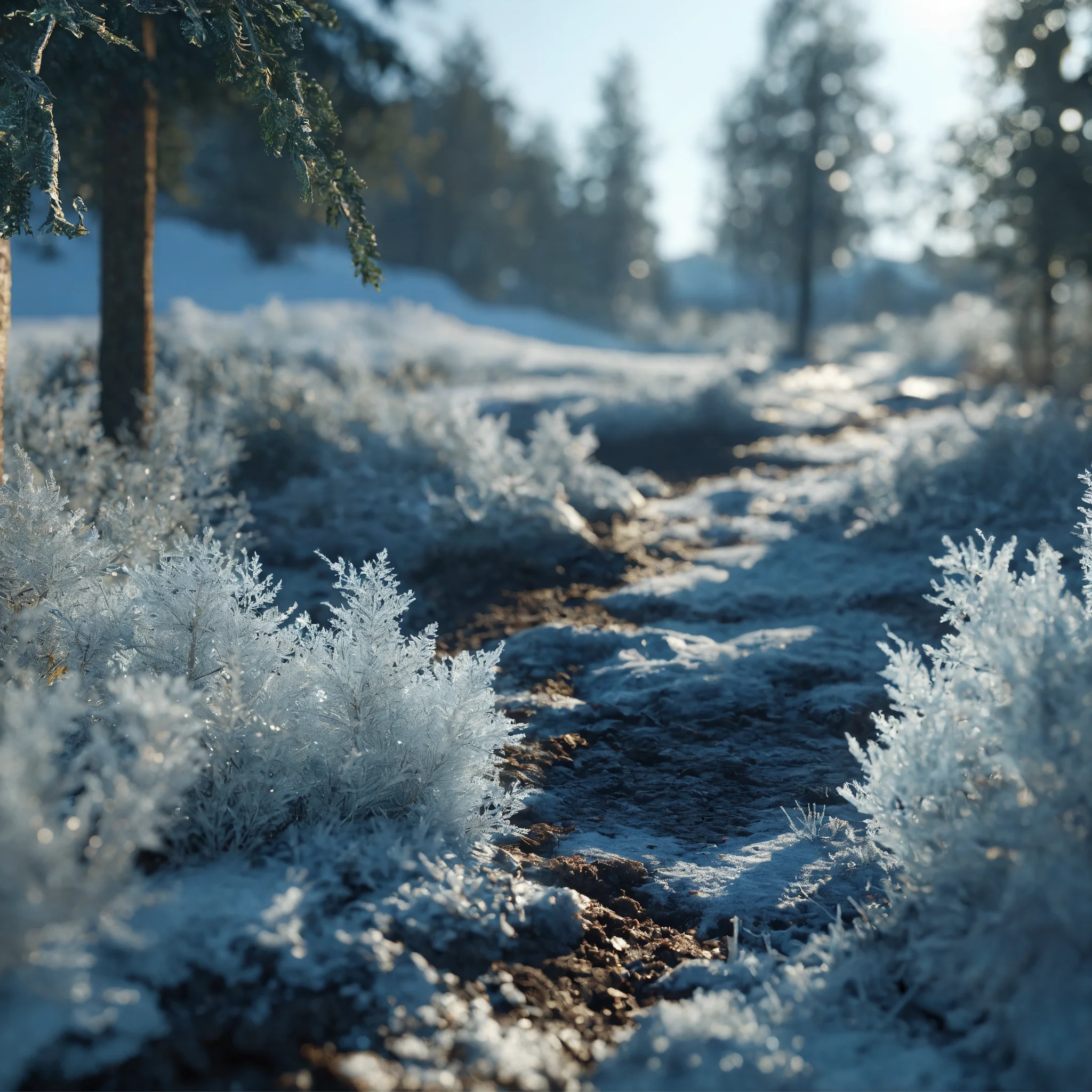 Lexica - Frost material, frost cover, frosty soil, frosty landscape ...