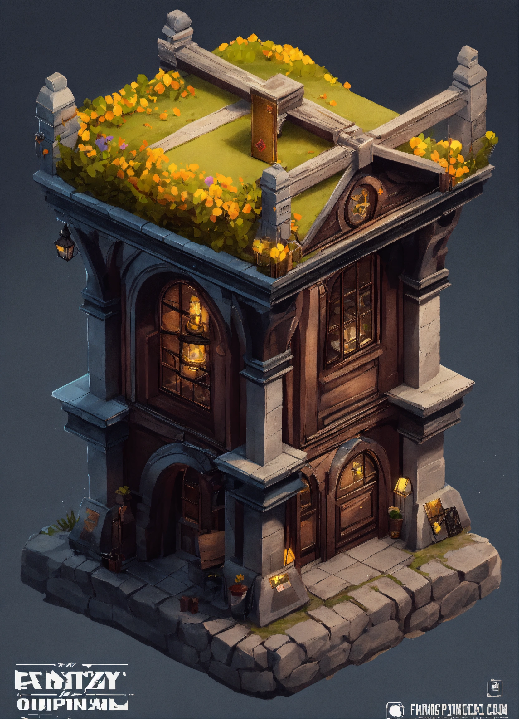 Lexica - Isometric, orthographic, fantasy scenario prop objects, game ...