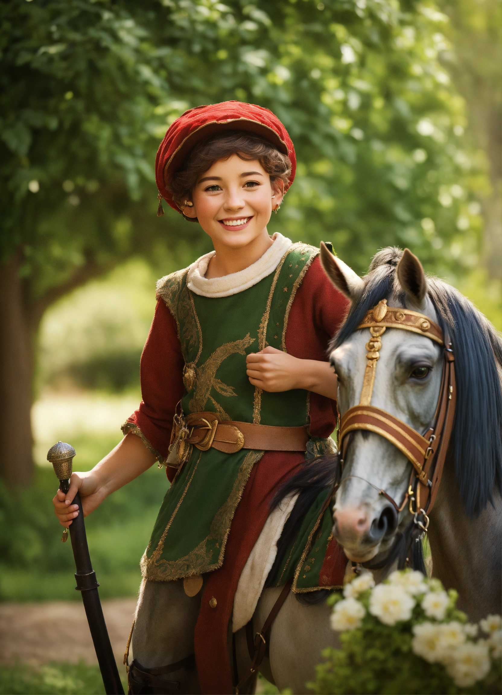 Lexica - Medieval Jewish children with a visor cap stroking the hairs ...