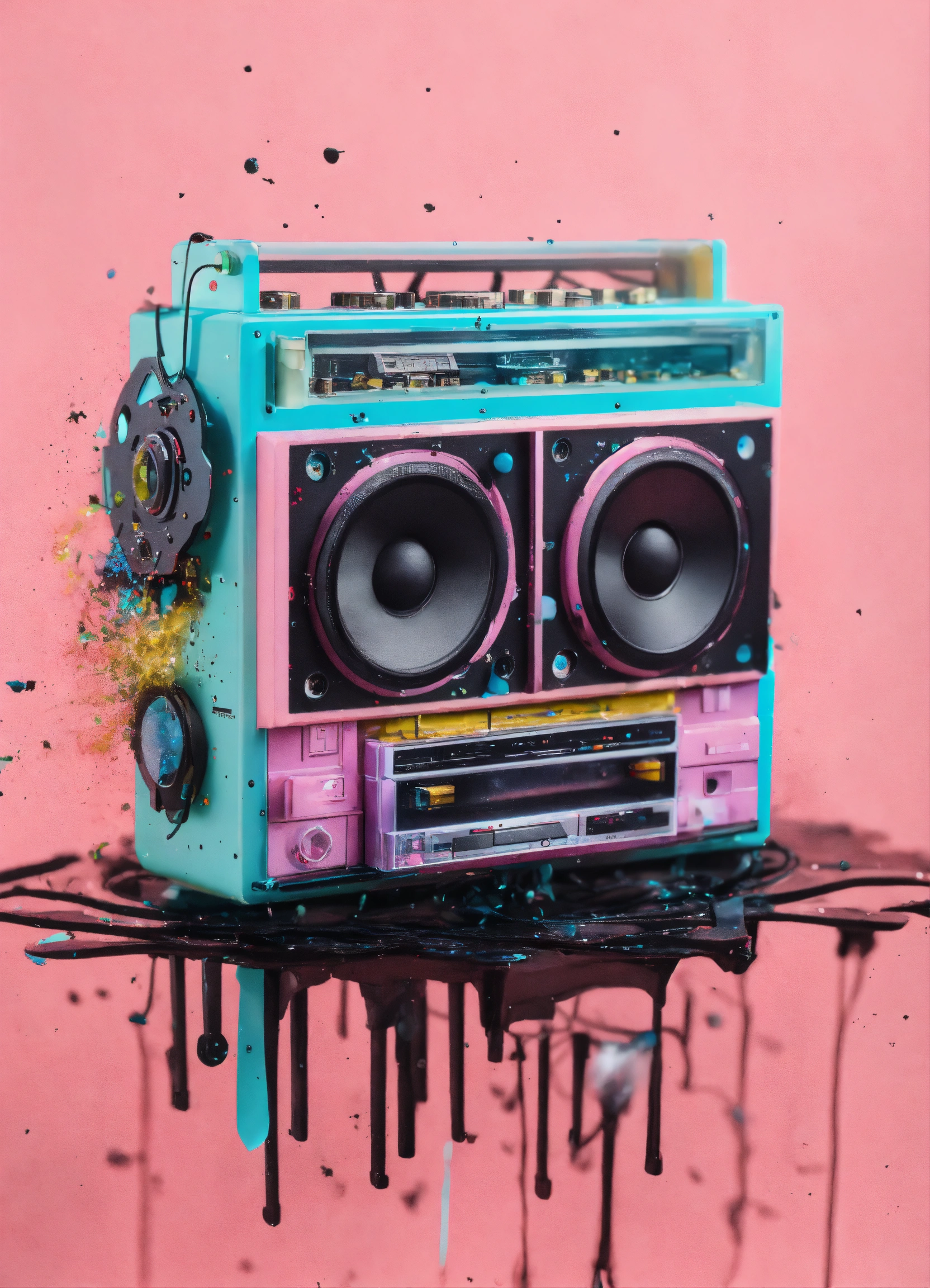 Lexica - Pastel color low-angle view shot Photography of a flying 3D ...