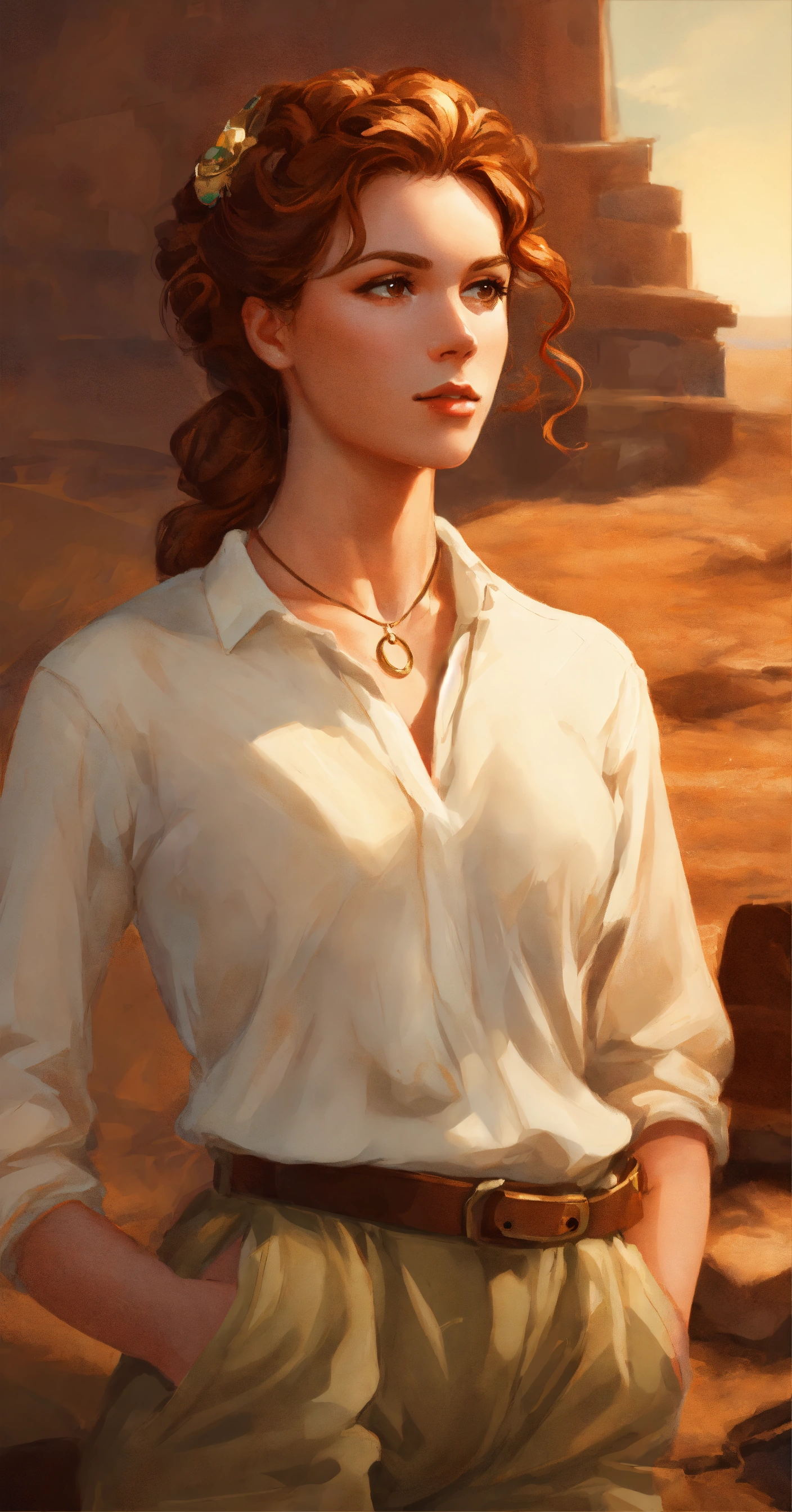 Lexica - Digital art portrait of a beautiful, rich British aristocrat ...