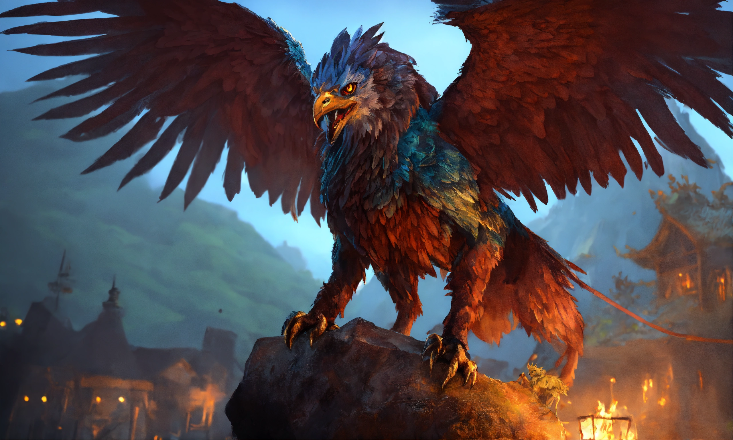 Lexica - An undead griffin