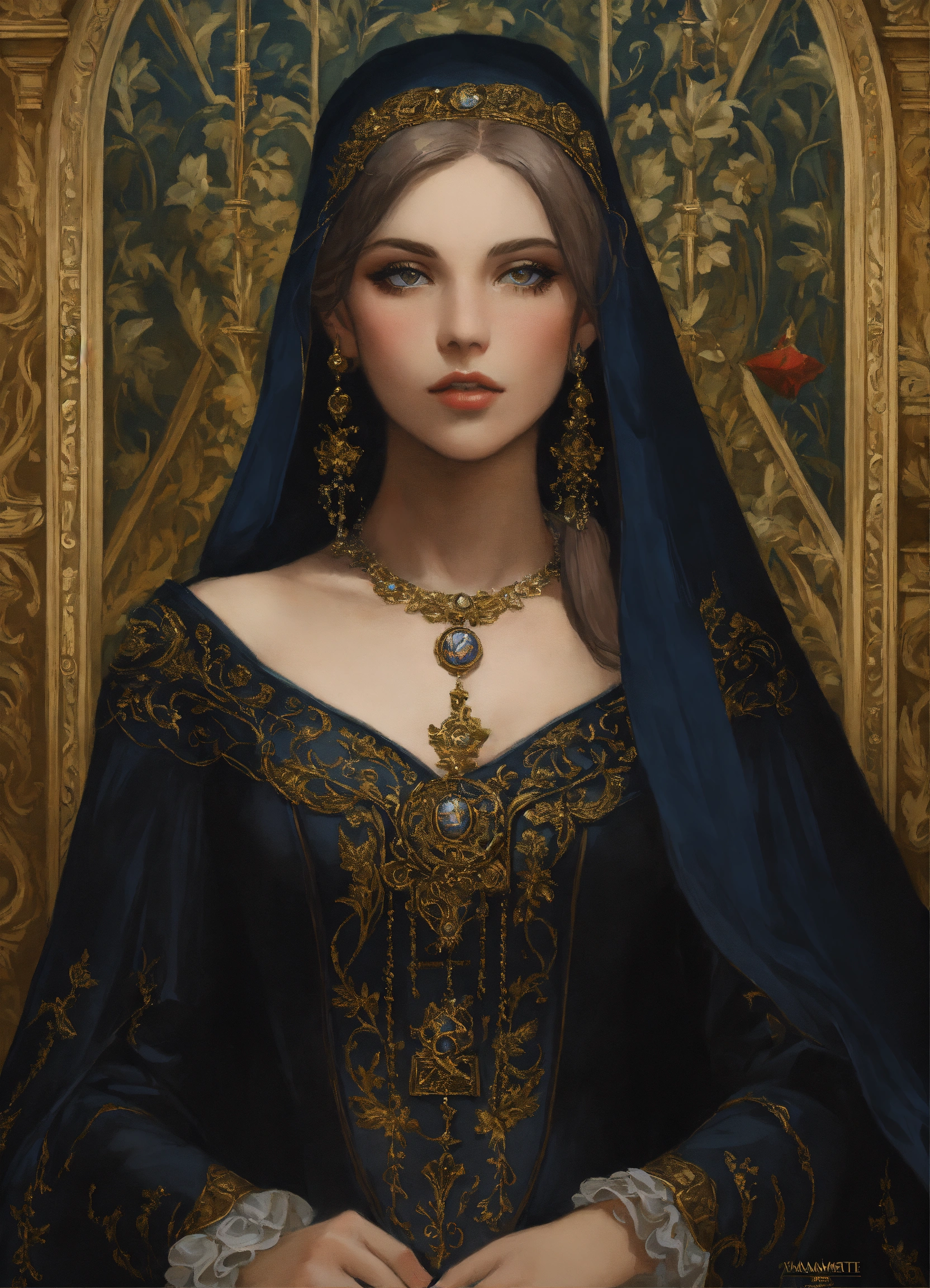 Lexica - Portrait of beautiful young gothic maiden, warhammer, highly ...