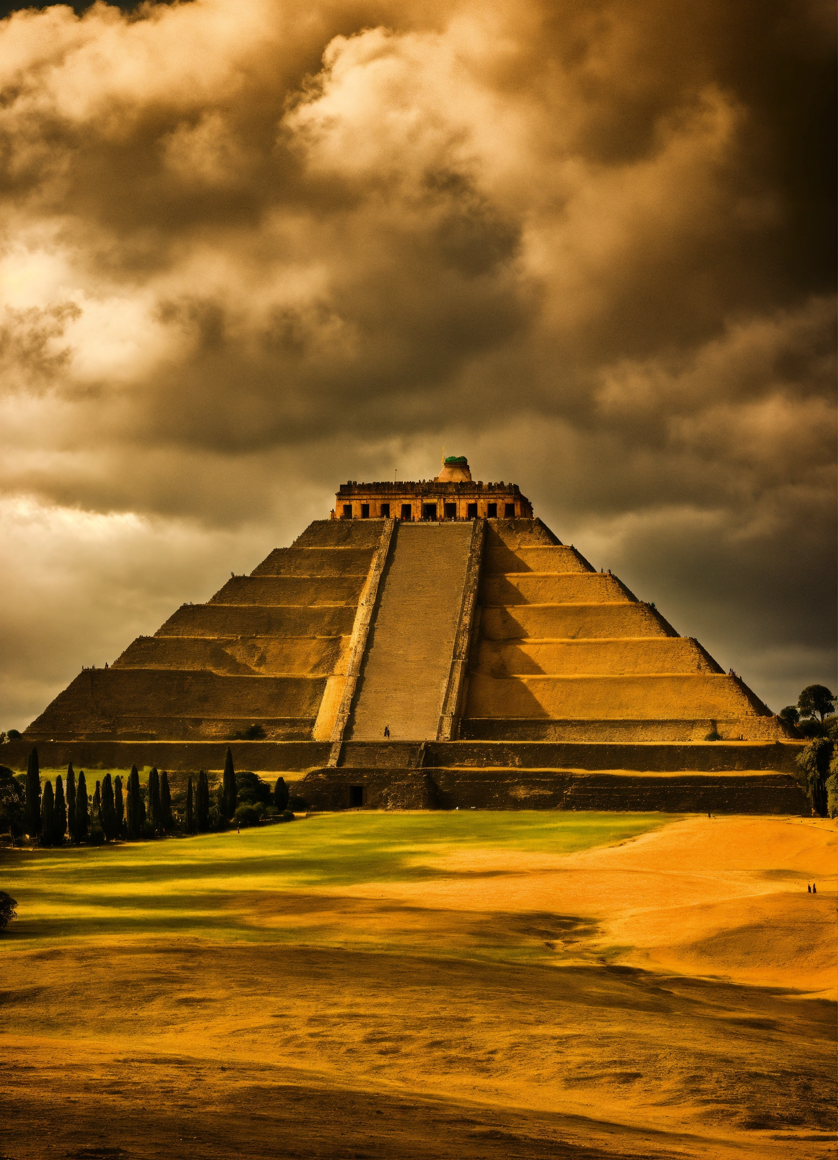 Lexica - Great pyramid of cholula, mexico, surrounded by forrests ...