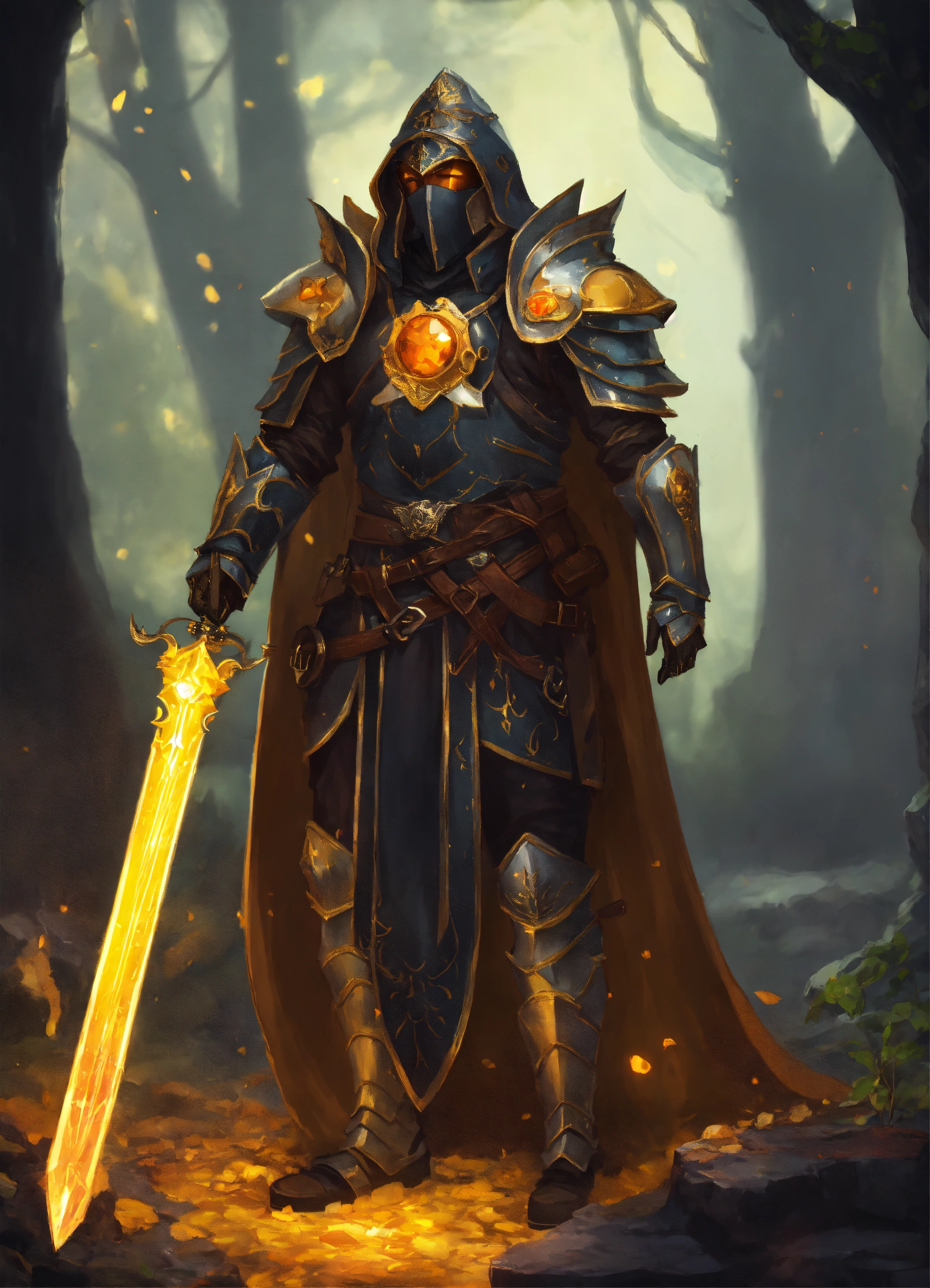 Lexica - Desolate miraculous obsidian and amber wizard in a fairy tale ...