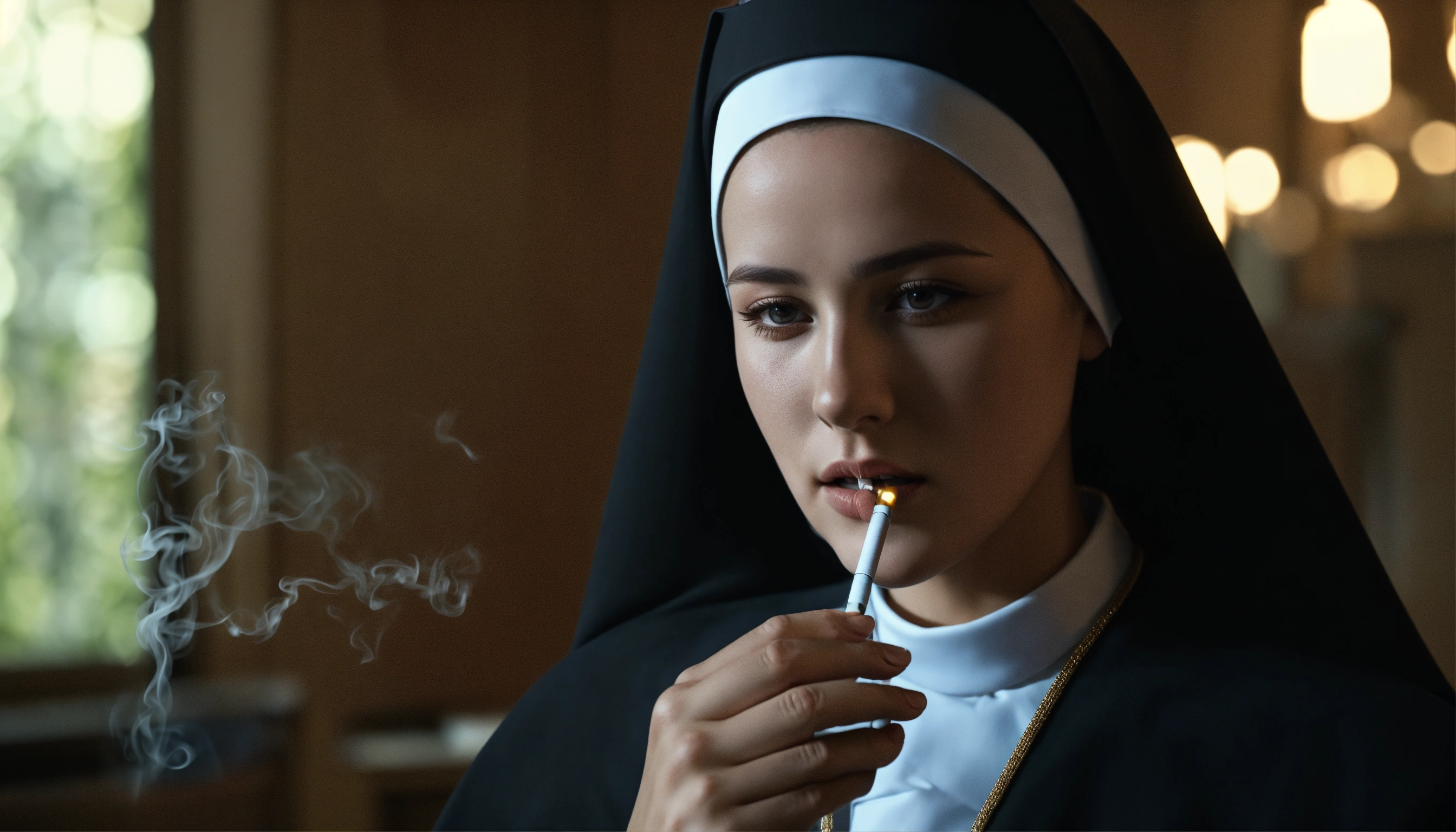 Lexica - Young beautiful catholic beautiful catholic nun SMOKING ...