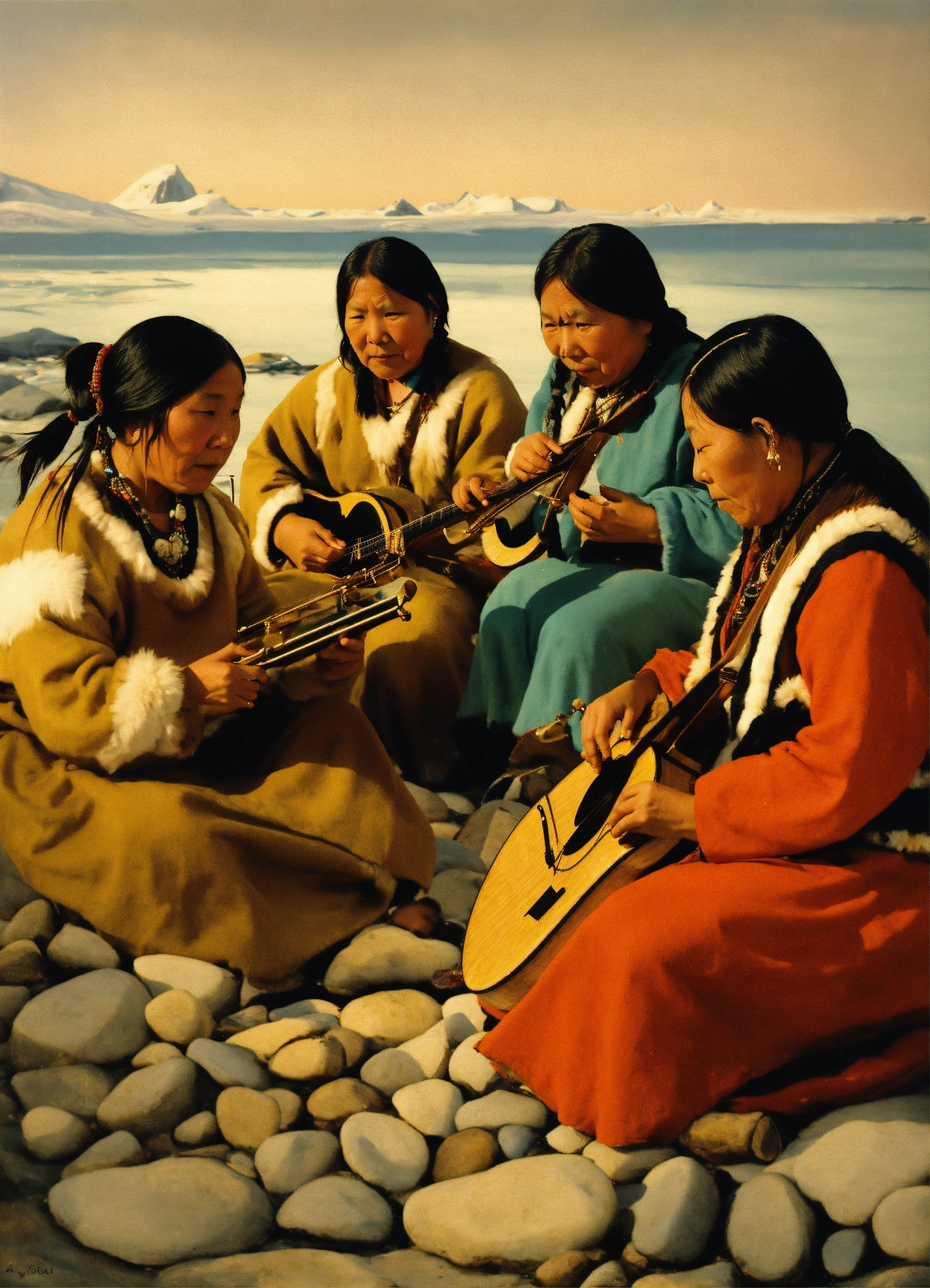 Lexica - Inuit people playing music 1500