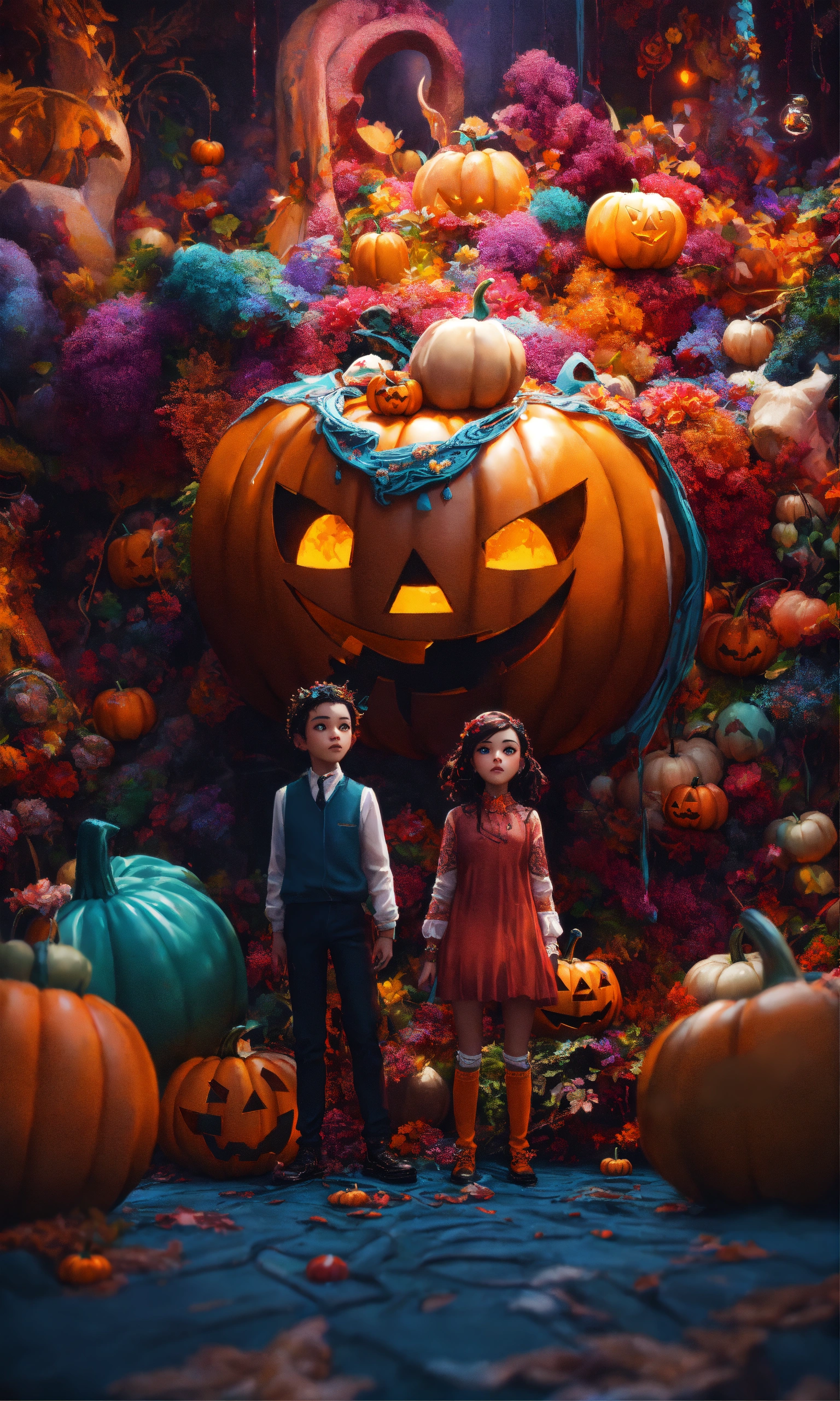 Lexica - Unsplash art, a quirky portrait of a cute girl and boy couples ...