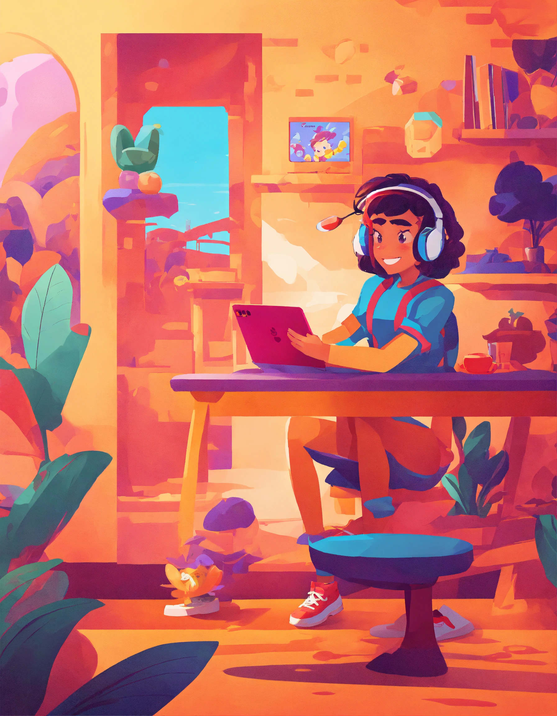 Lexica - Generate an image that capture the essence of games, cartoons ...