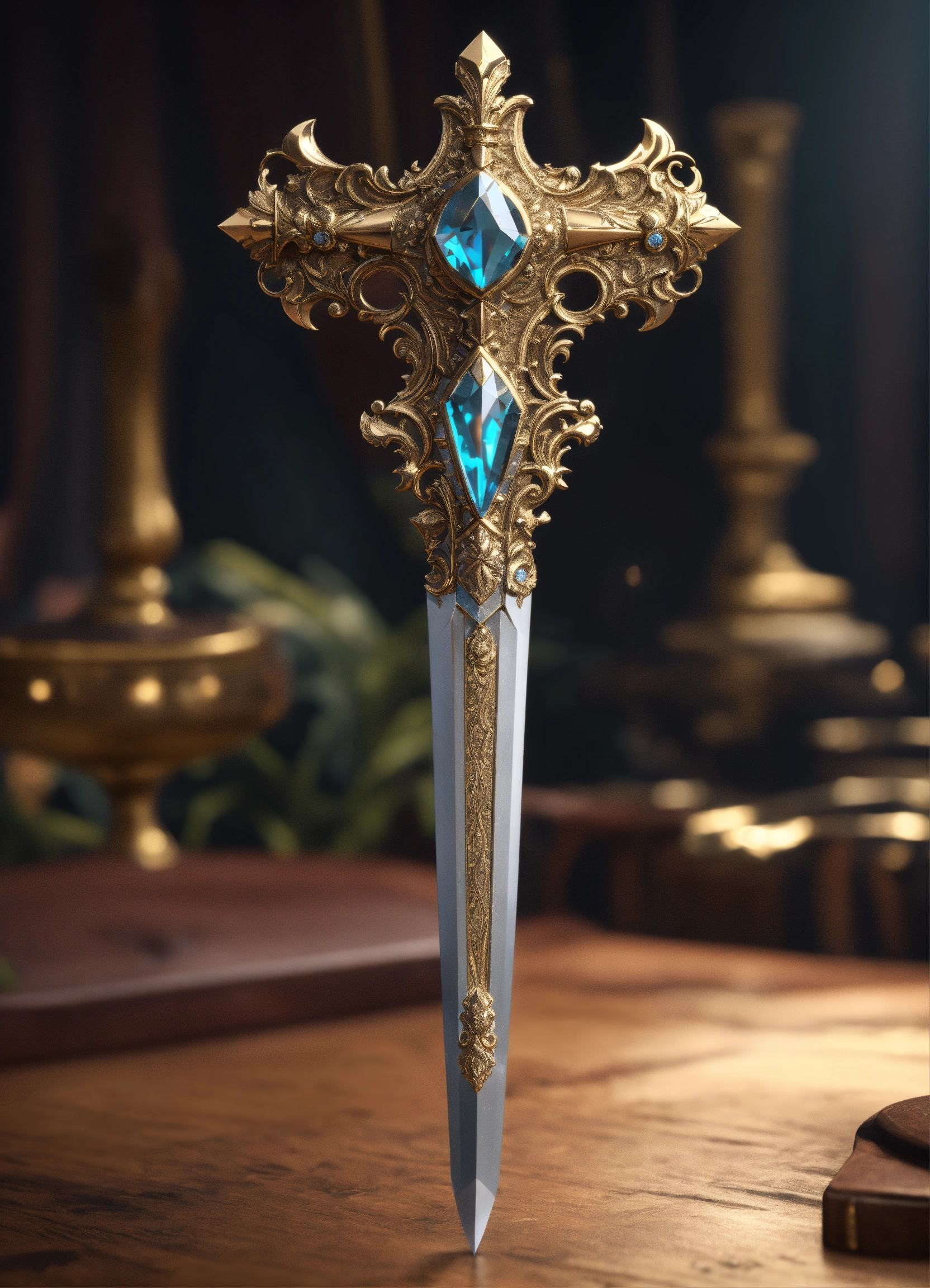 Lexica - Diamond Dagger In Zbrush Style Historical Neovictorian And Asi, 32k, unreal engine