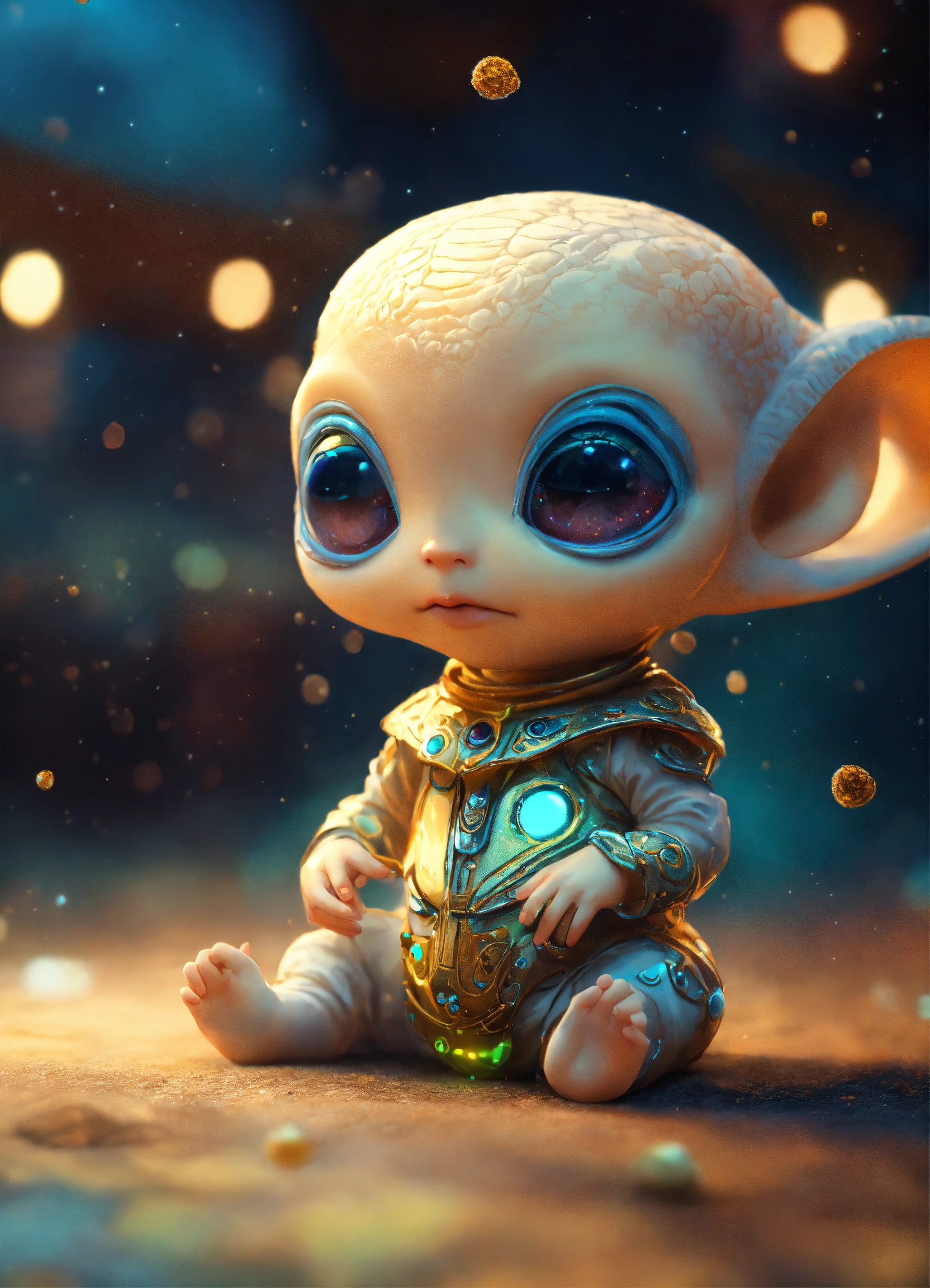 Lexica - Cute and adorable alien baby, fantasy, dreamlike, surrealism ...
