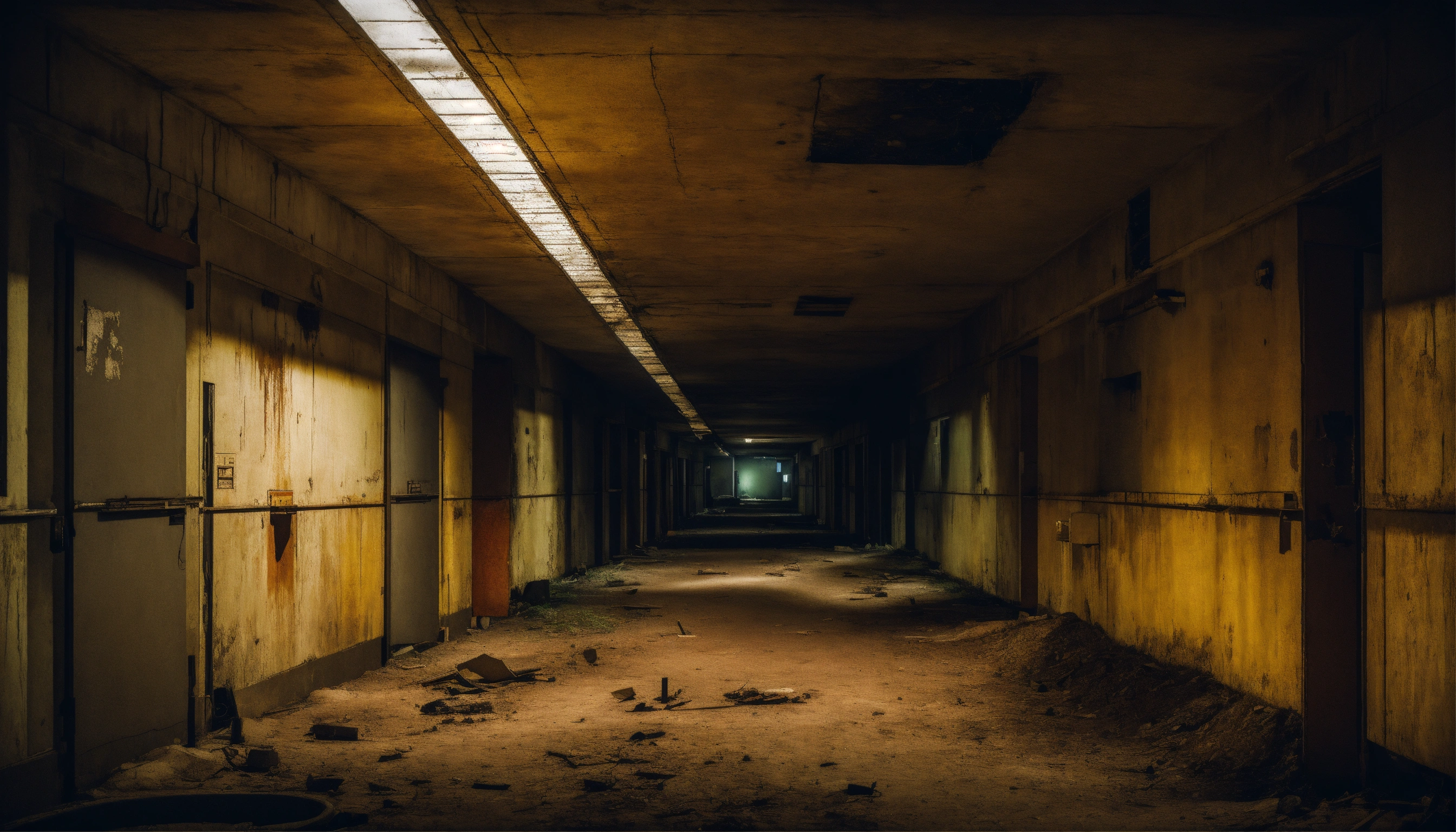 Lexica - Creepy and frightening abandoned bunker in modernist style ...