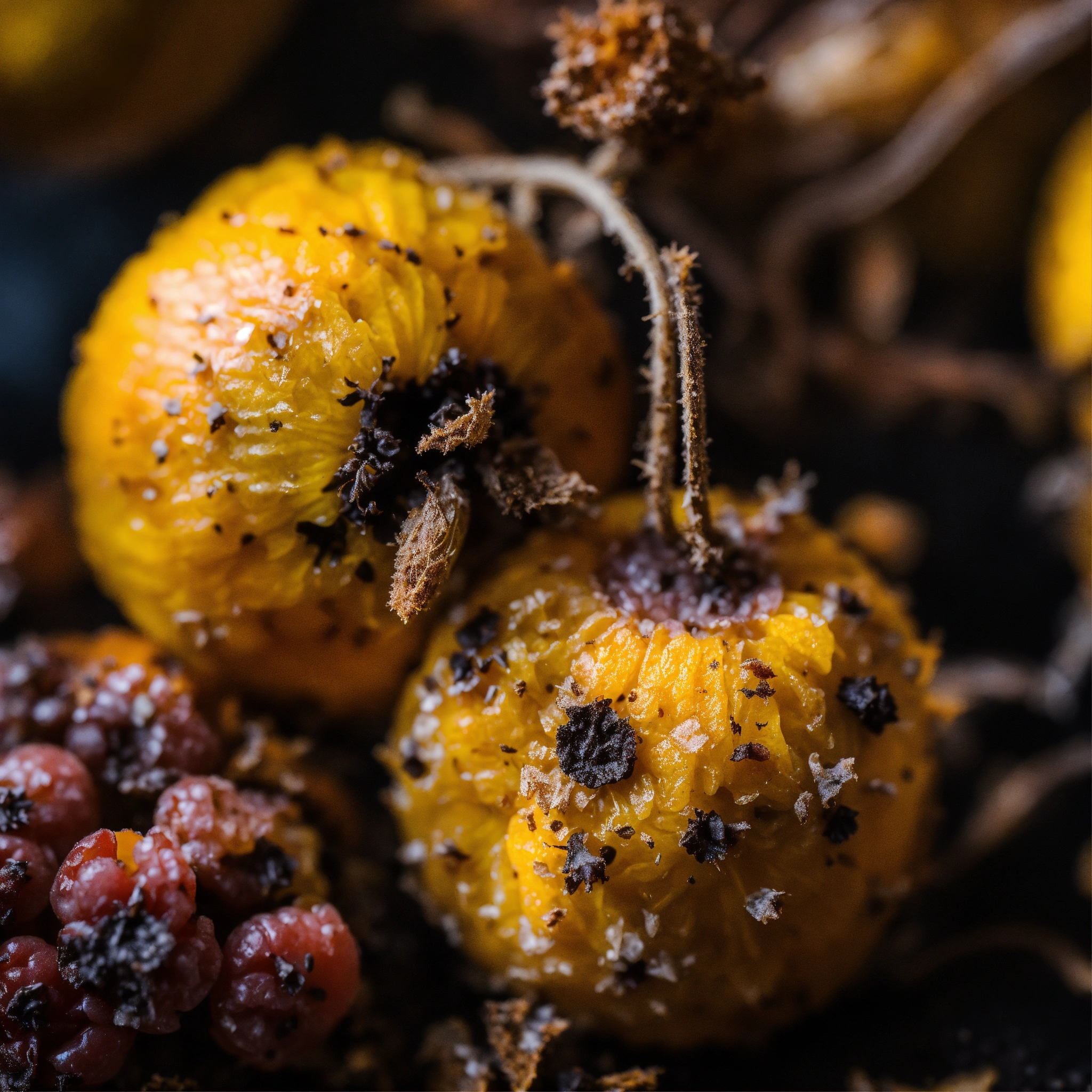 Lexica - Dark creepy ugly Autumn macro photography of dirty and filthy ...