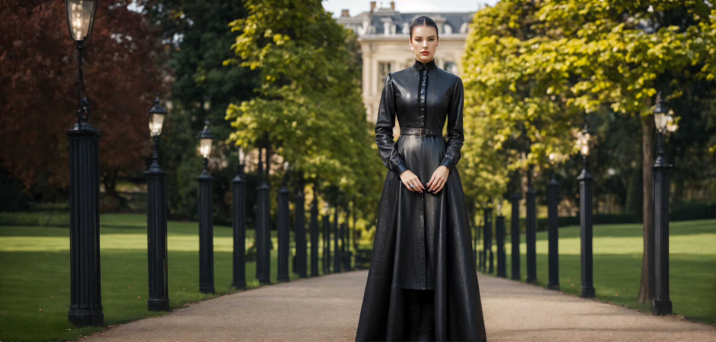 Lexica - Stunning arrogant woman fashion model, strict victorian black ...