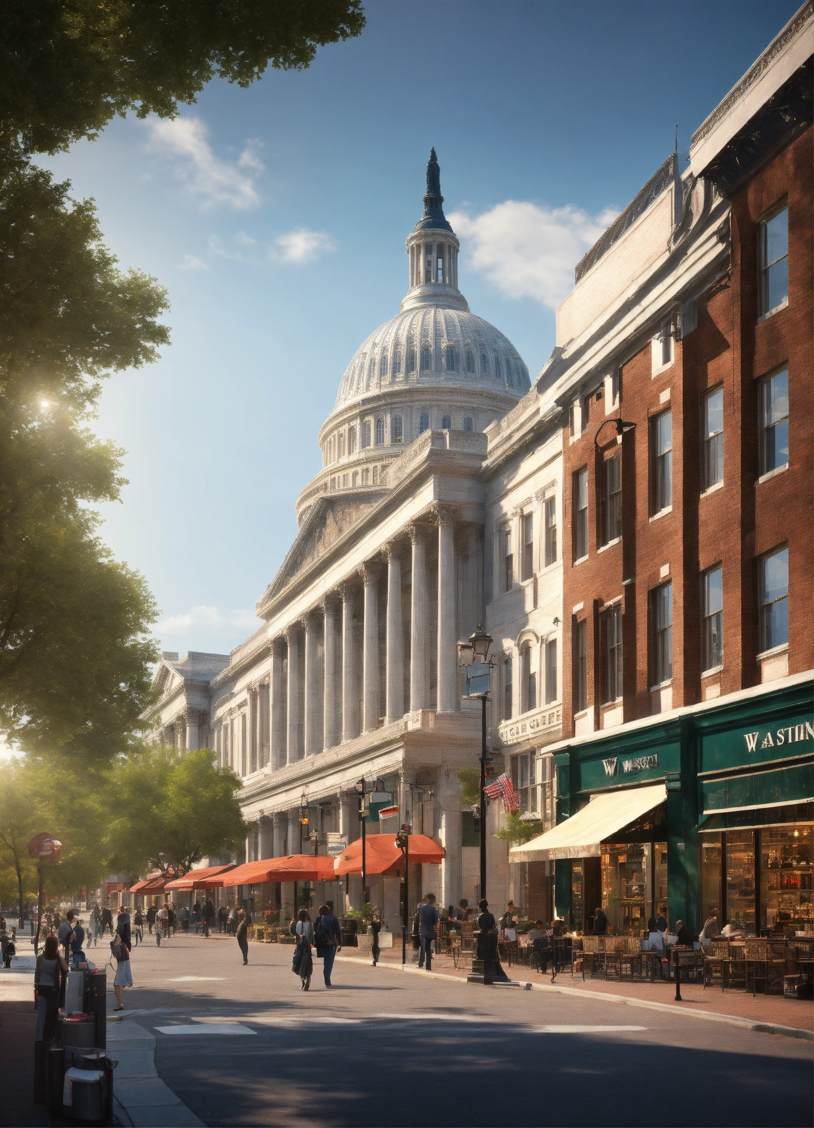 Lexica - Washington DC cityscape, include famous landmark of city, city ...