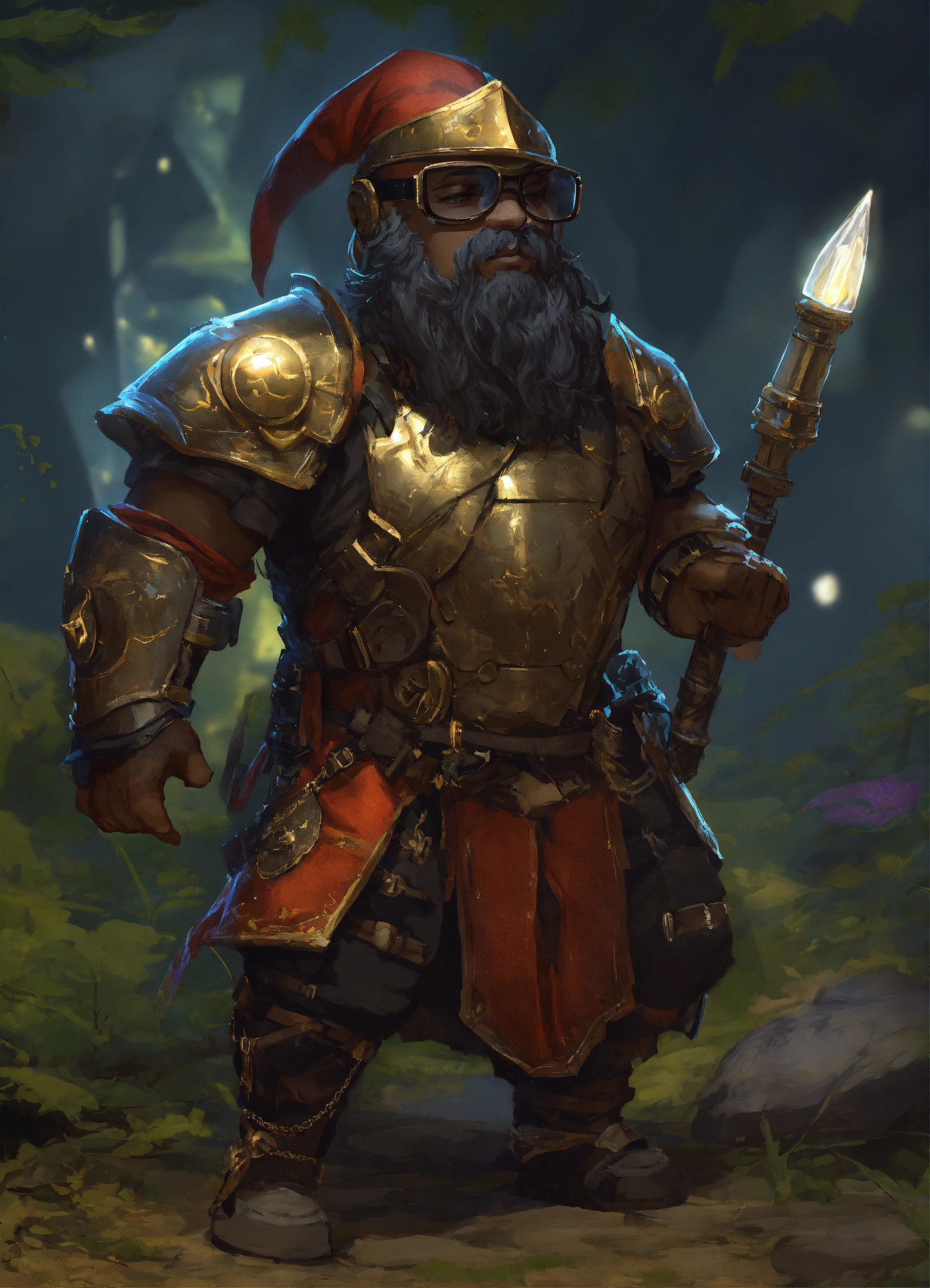 Lexica - Armorer artificer rock gnome with big dark head and glasses ...