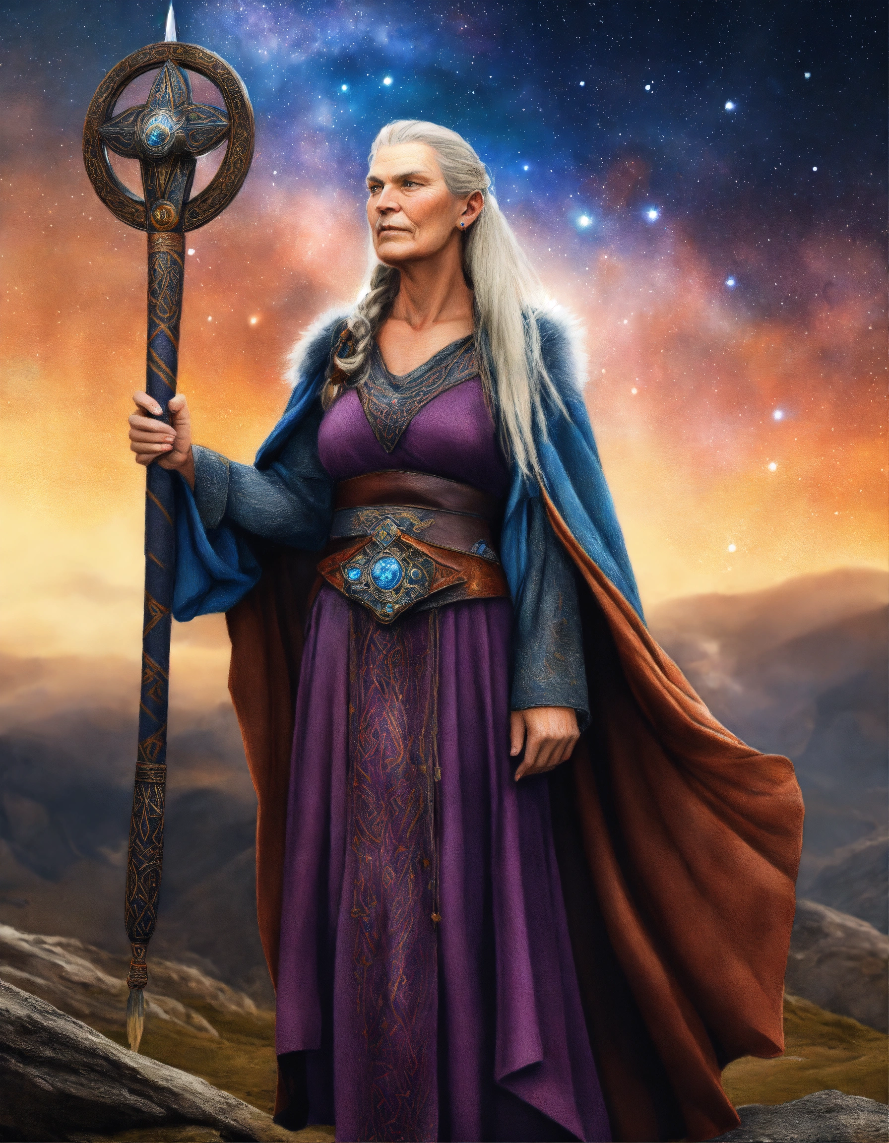 Lexica - Realistic colored pencil drawing of 2 spiritual mentors full ...
