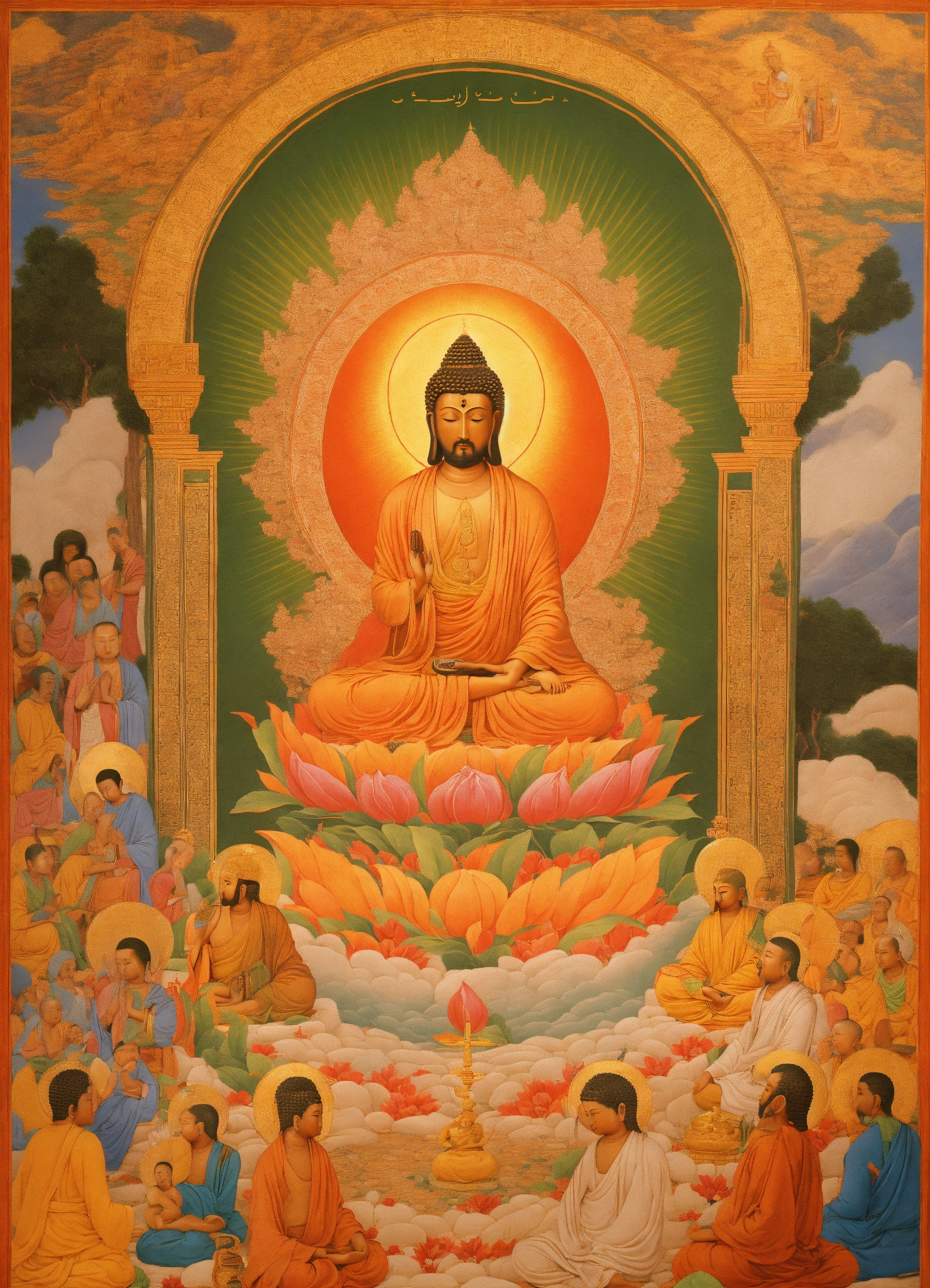 Lexica - A combination of jesus, buddha, mohamed, illuminted god ...