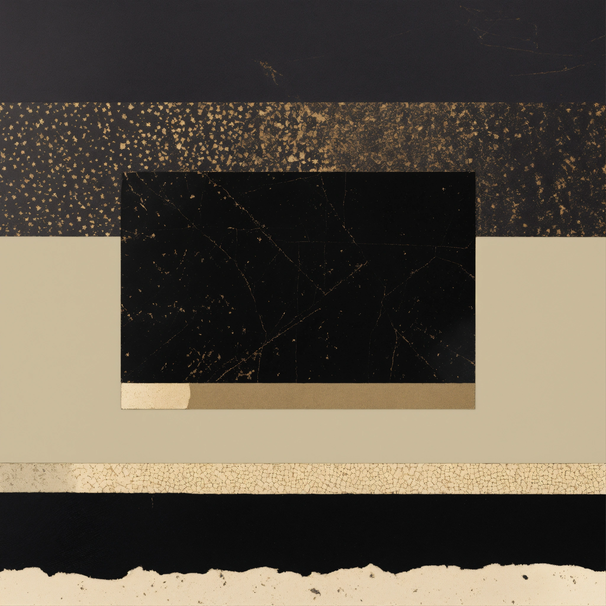 Lexica - Album cover, Fragments, riso design, texture, pastels cream black,