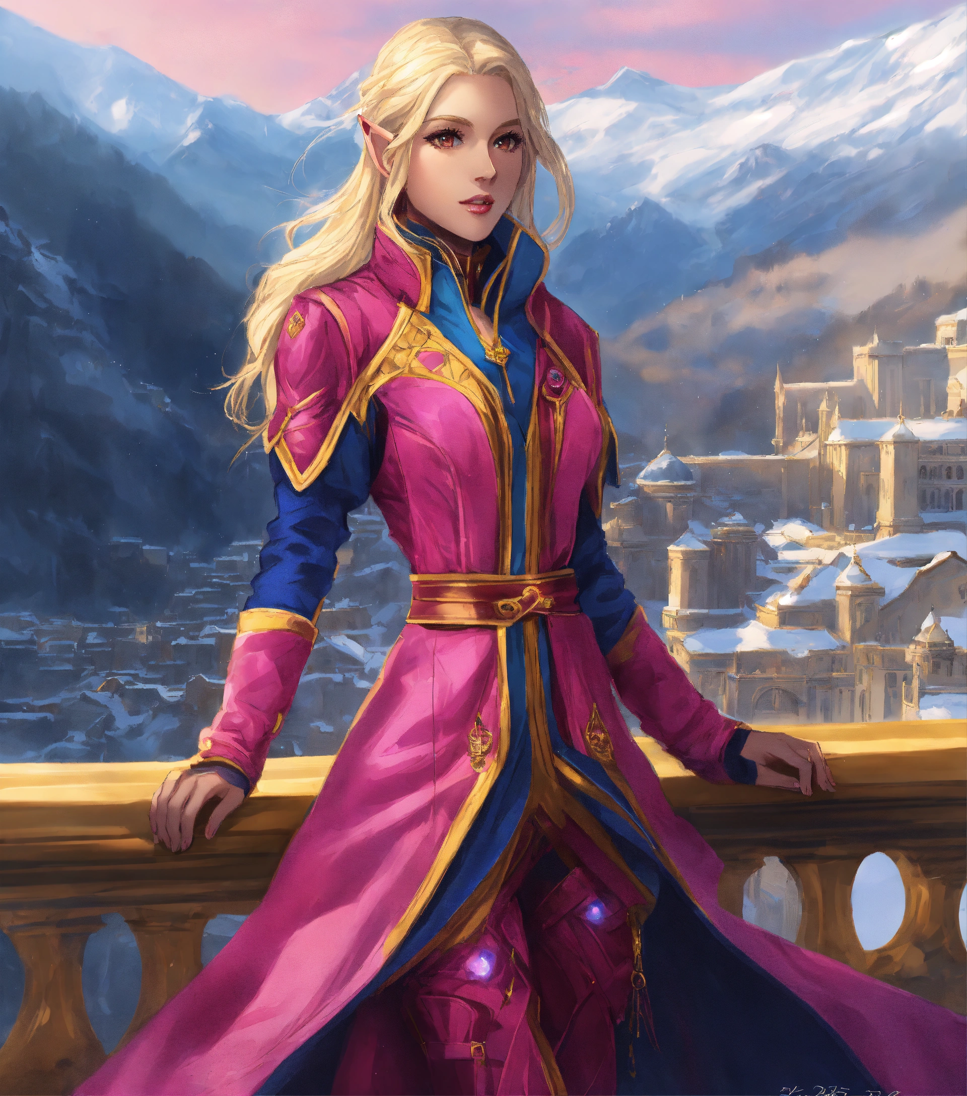 Lexica - Full body drawing of a sci fi high elf, royalty, futuristic ...