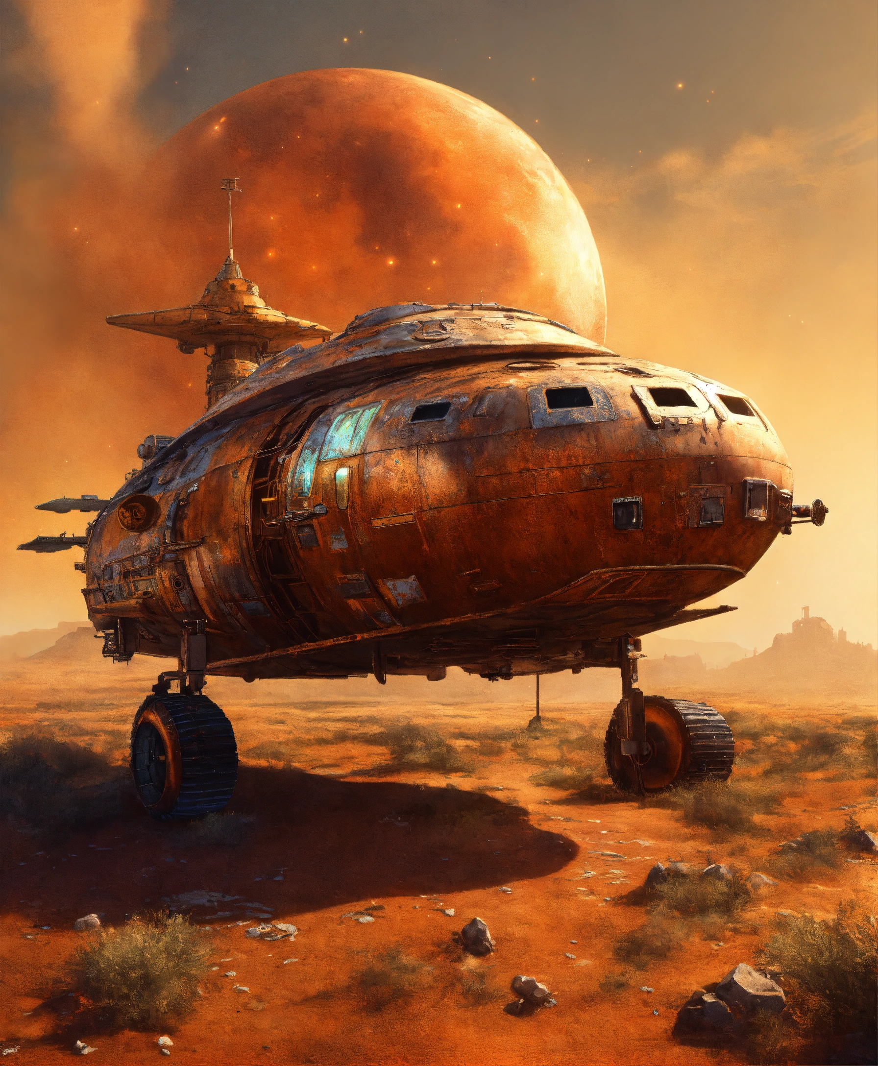 Lexica - An astro cruiser in a nuclear fallout, natural rust and grime ...