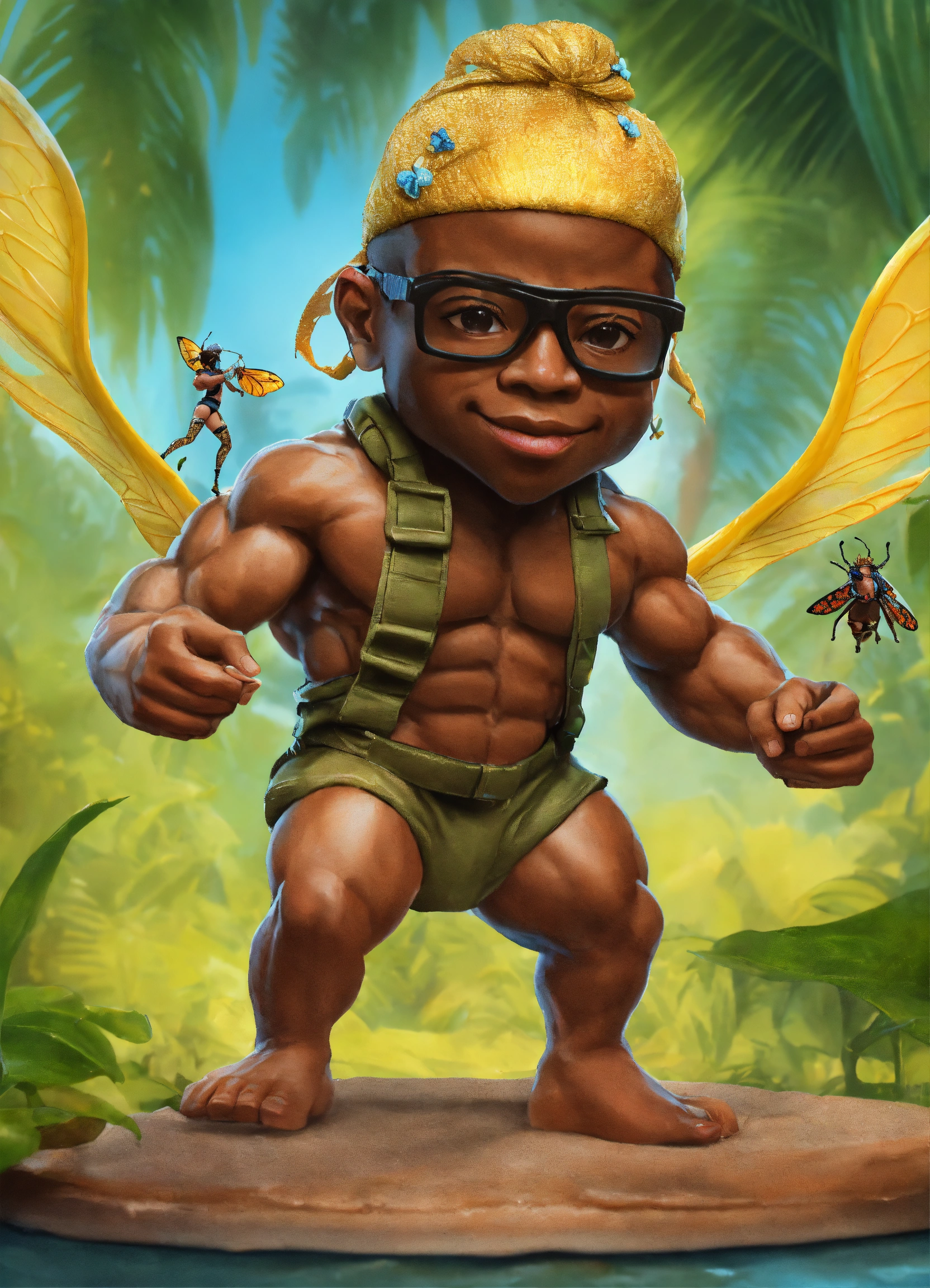 Lexica - 1 inch Bug size Shrunk tiny shrinking micro Rapper fairy toy ...