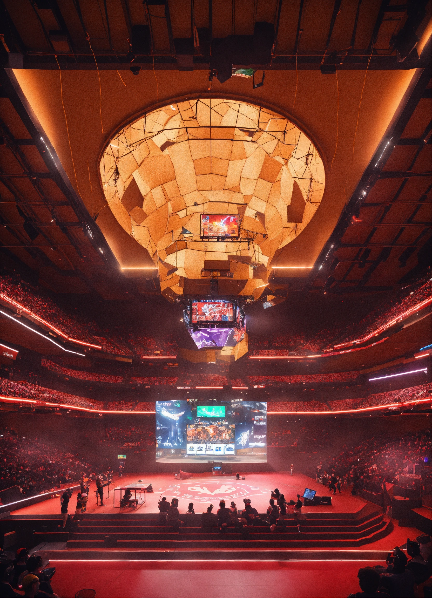 Lexica - Generate an image of a small esports venue's indoor stage ...