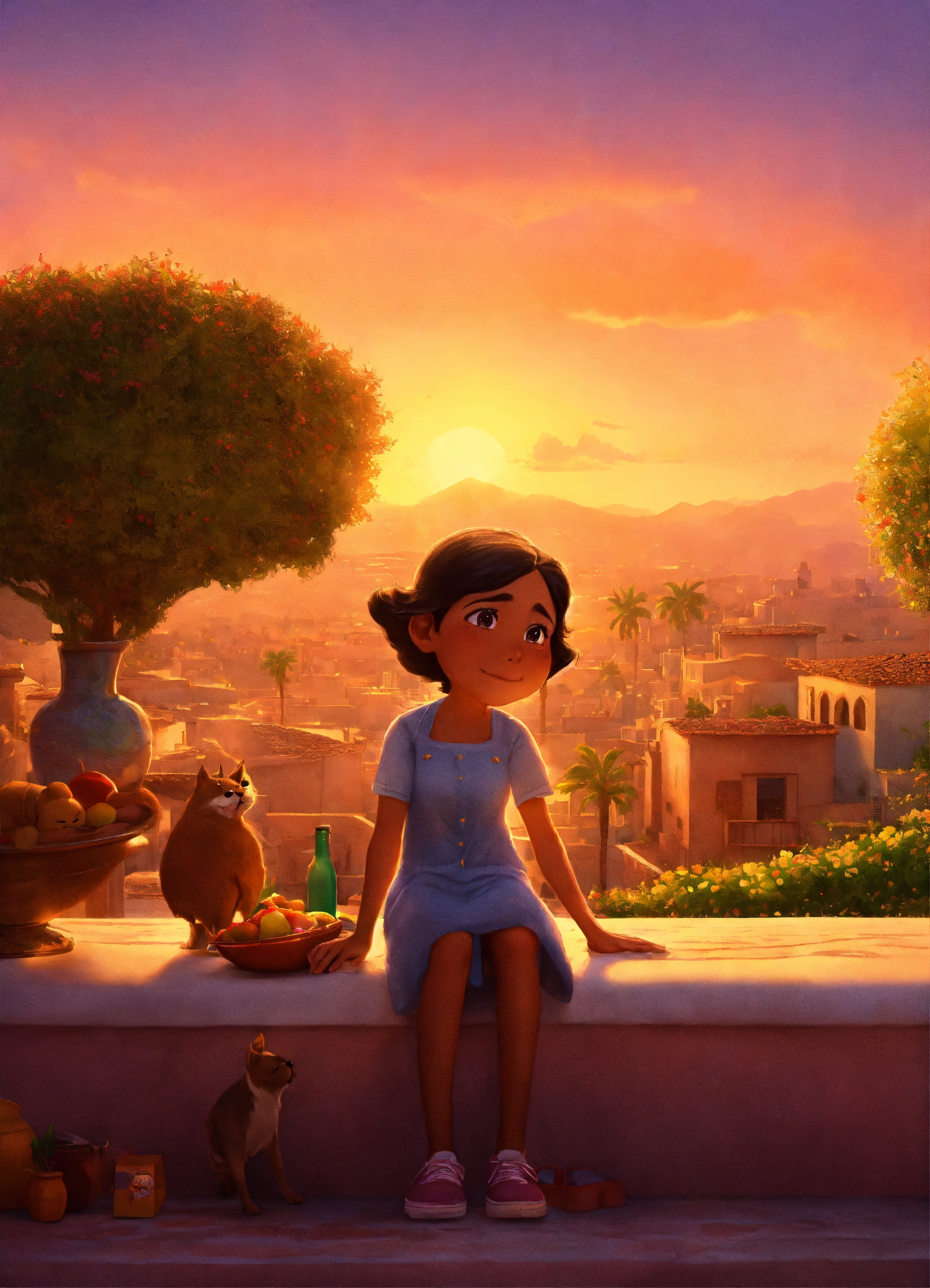 Lexica - Pixar animation of hispanic 9 year old Mia's abuelita at the ...