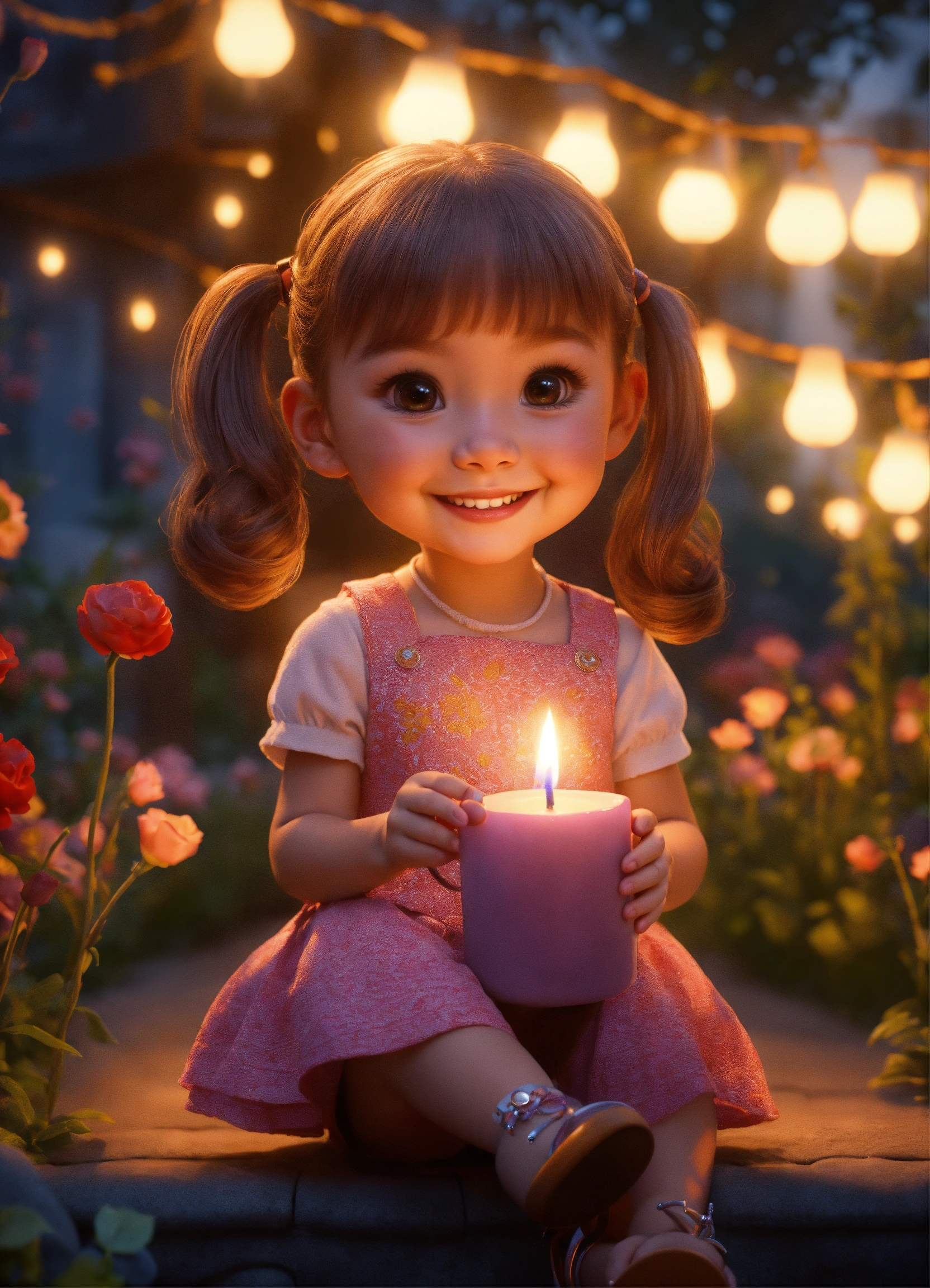 Lexica - Cute adorable tiny girl smiling greeting me, unreal engine ...