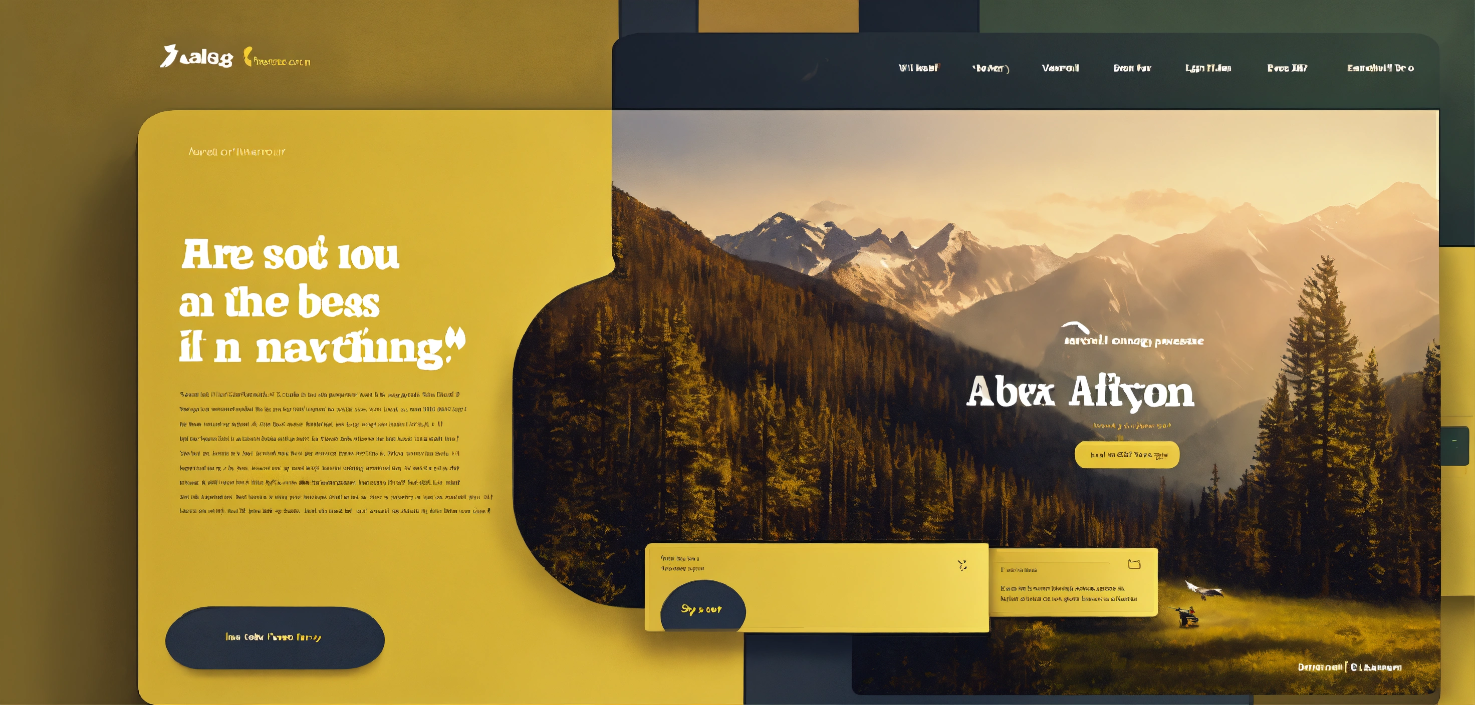 Lexica - Beautiful landing page website design eagle hero section, ui ux