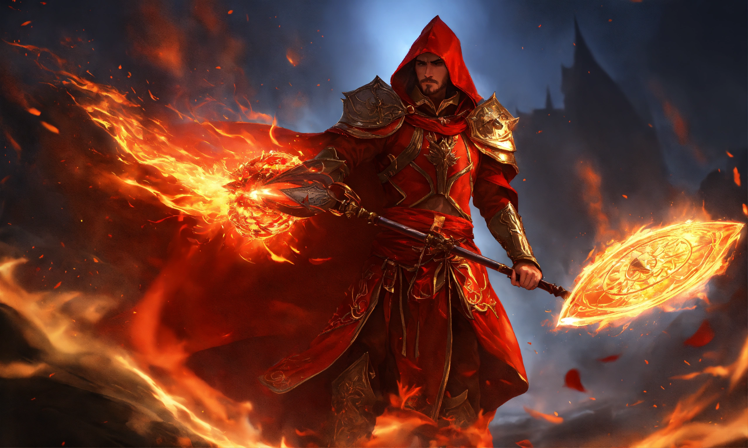 Lexica - Fire shield, shield made of flames, magical shield, magical ...